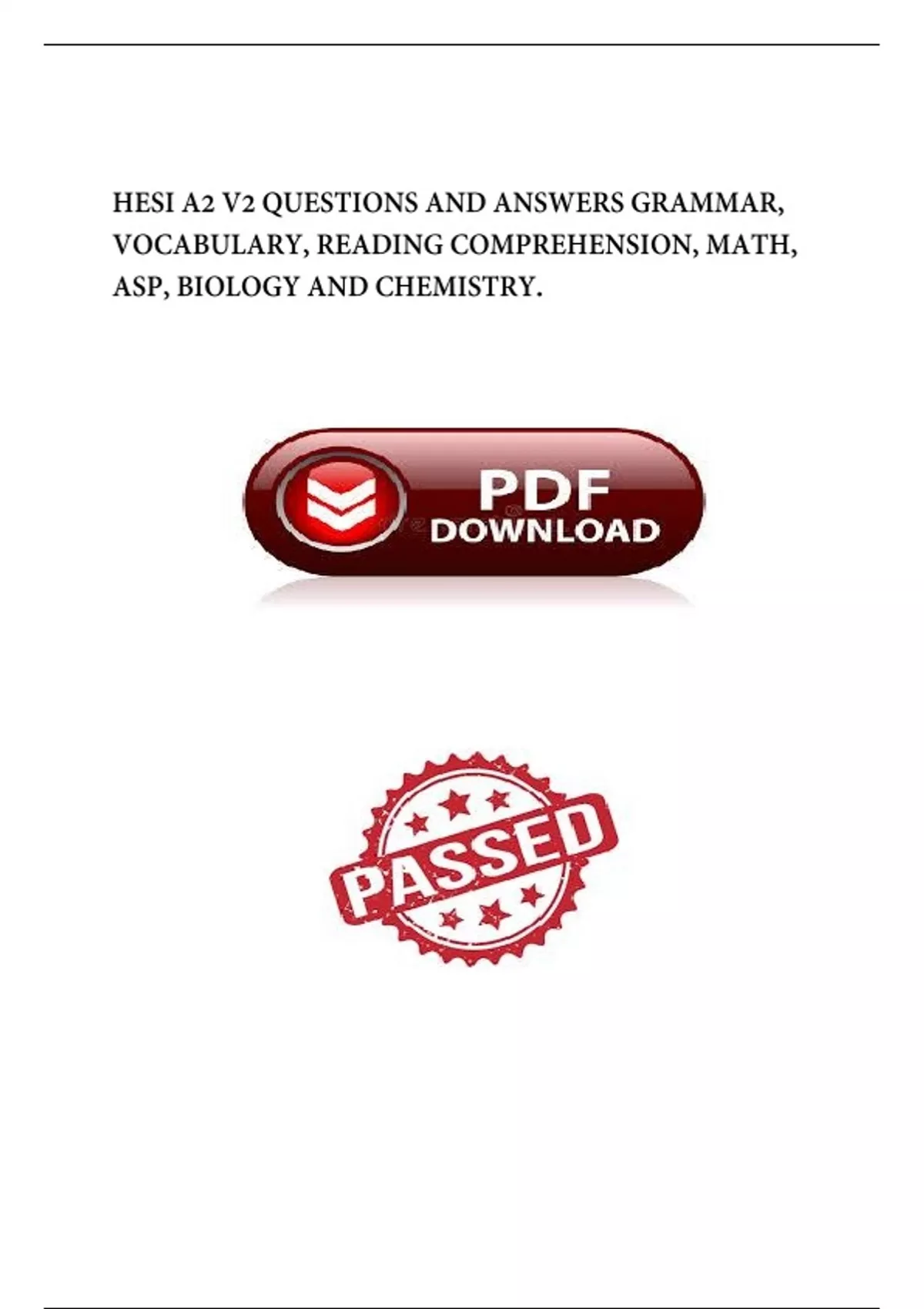 HESI A2 Exam Preparation – Grammar, Reading, and Vocabulary Practice ...