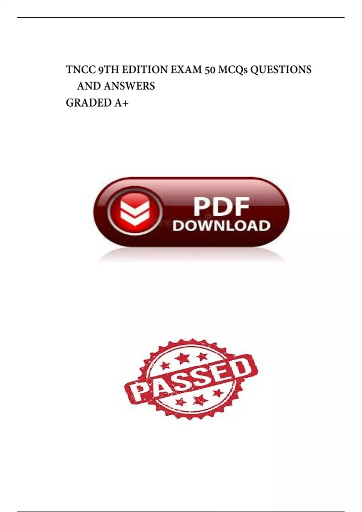 TNCC 9th Edition – Final Exam Questions and Multiple-Choice Practice ...