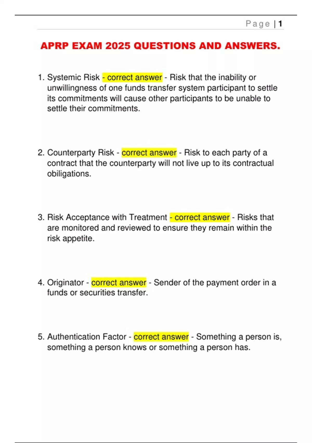 APRP Exam – Accredited ACH Professional Review 2025 (Updated Actual ...