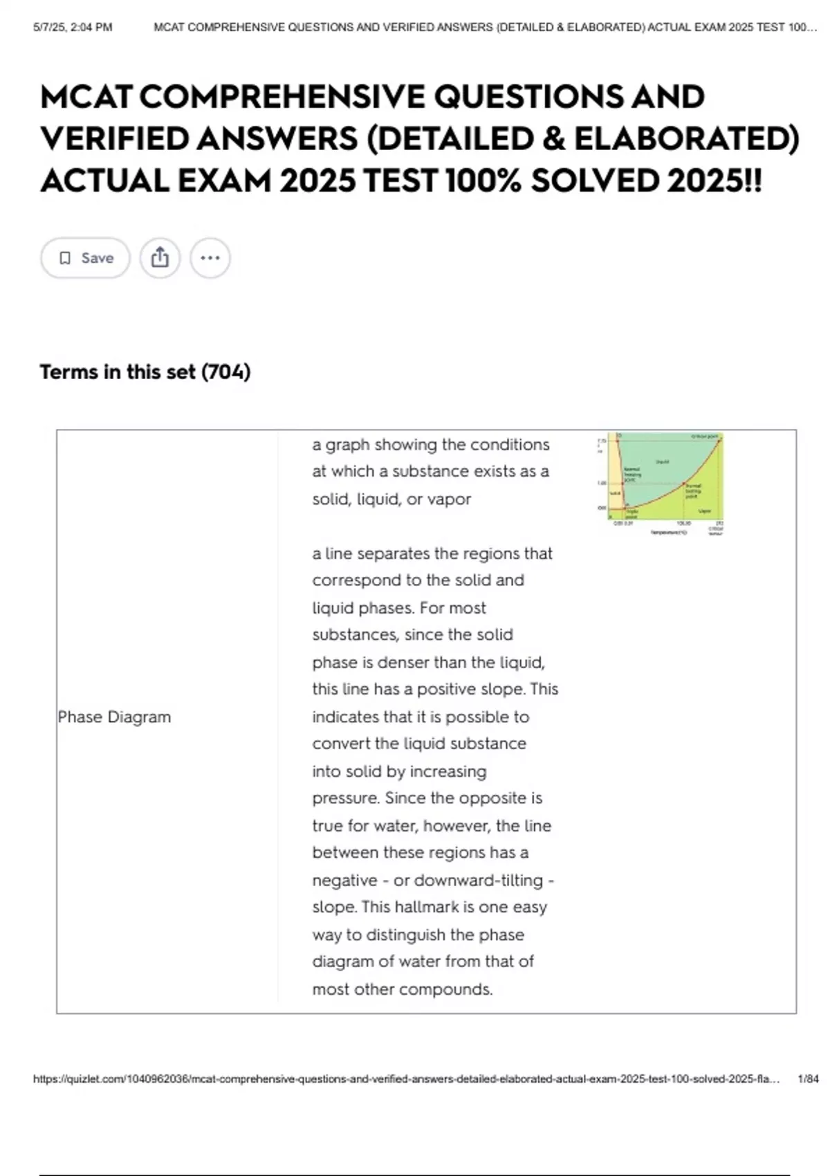 MCAT COMPREHENSIVE QUESTIONS AND VERIFIED ANSWERS (DETAILED ...