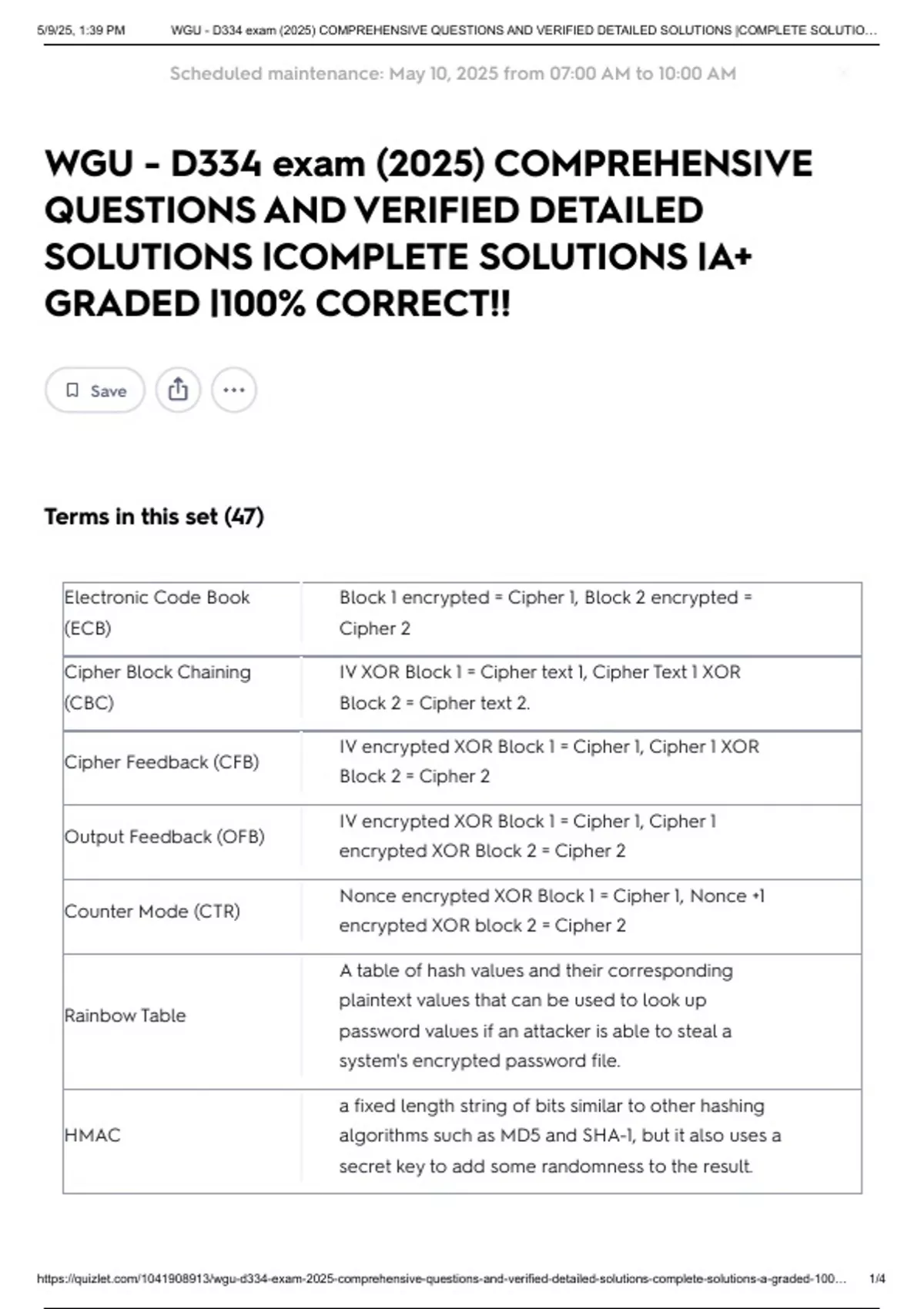 WGU - D334 exam (2025) COMPREHENSIVE QUESTIONS AND VERIFIED DETAILED ...