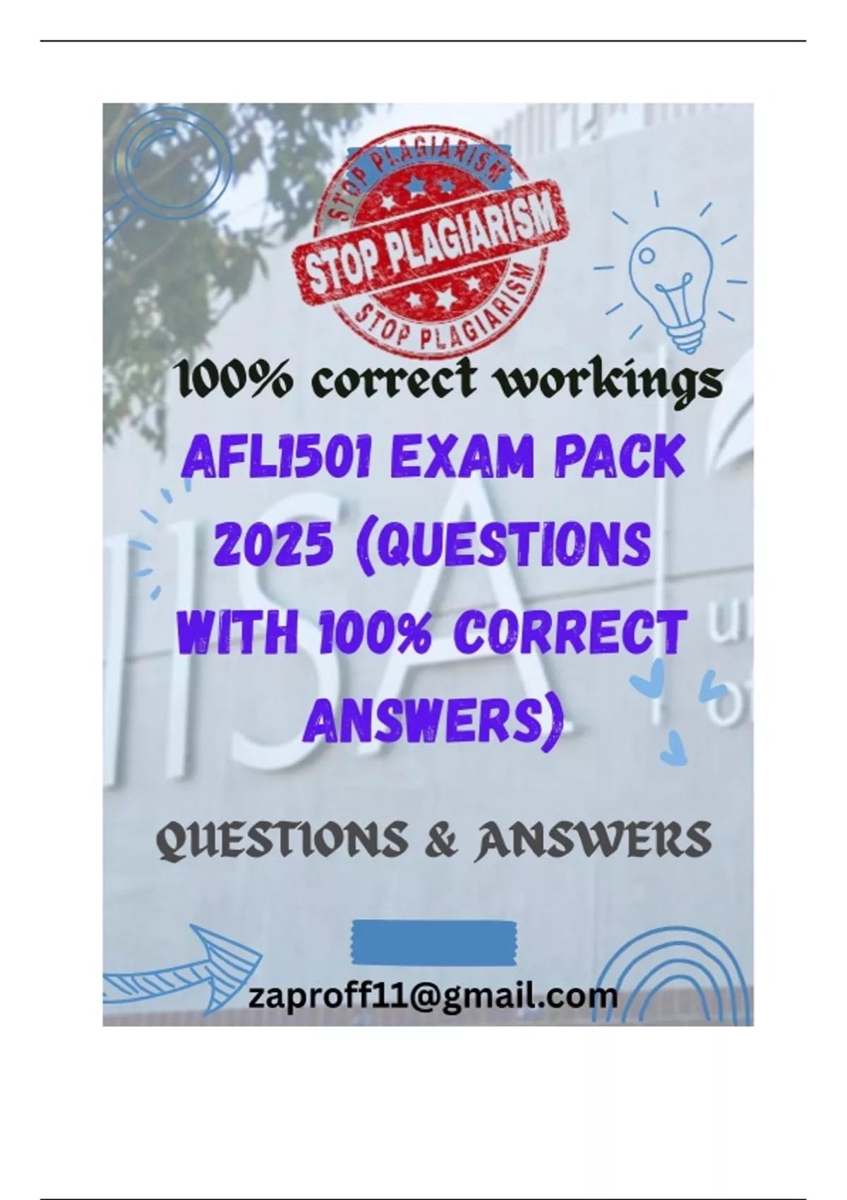 AFL1501 EXAM PACK 2025 (QUESTIONS WITH ANSWERS) - Language Through an ...