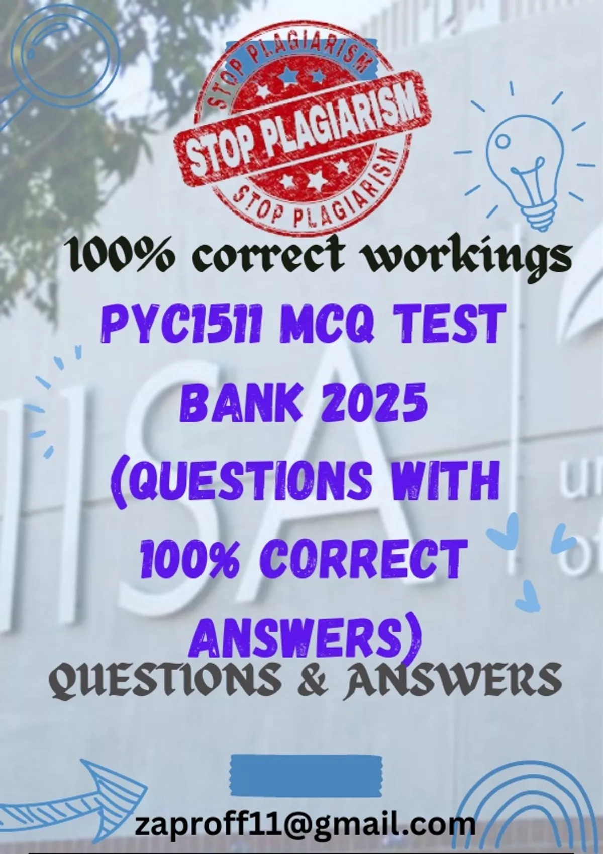 PYC1511 - MCQ TEST BANK 2025 - PYC1511 PAST QUESTIONS WITH ANSWERS ...