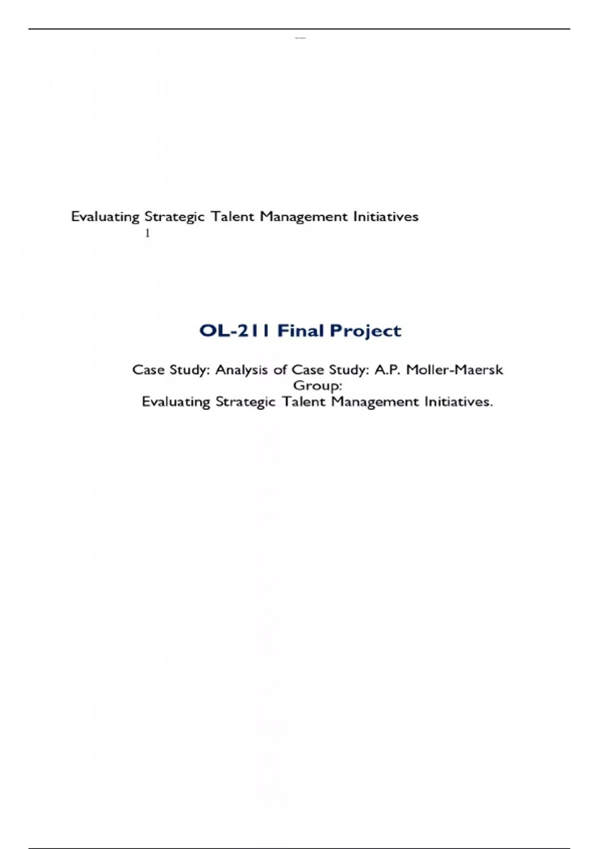 OL 211 Final Project Milestone One With complete solutions 2025 - OL-211 - Stuvia US