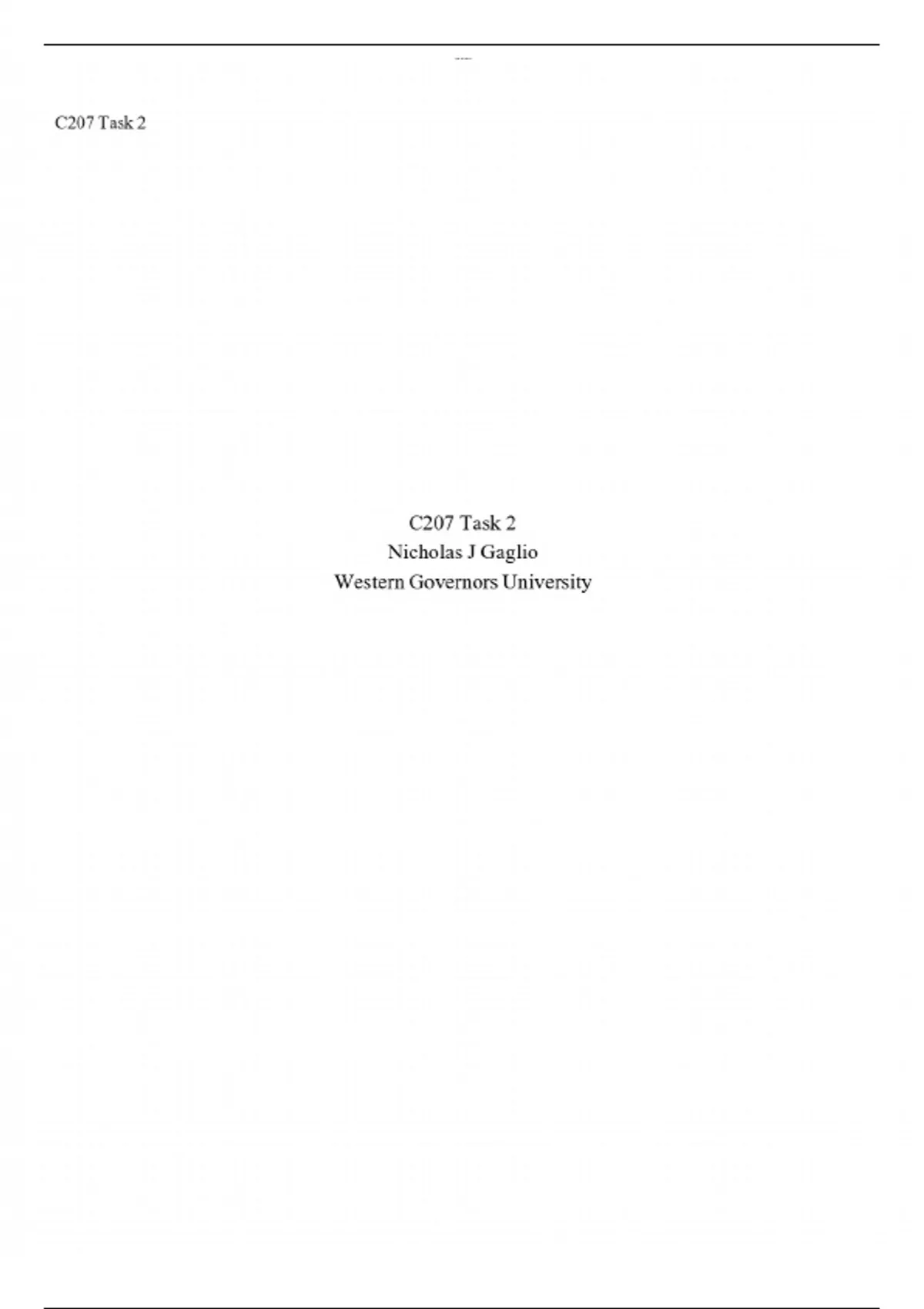 C207 Task 2 With complete solutions 2025 - C207 - Stuvia US