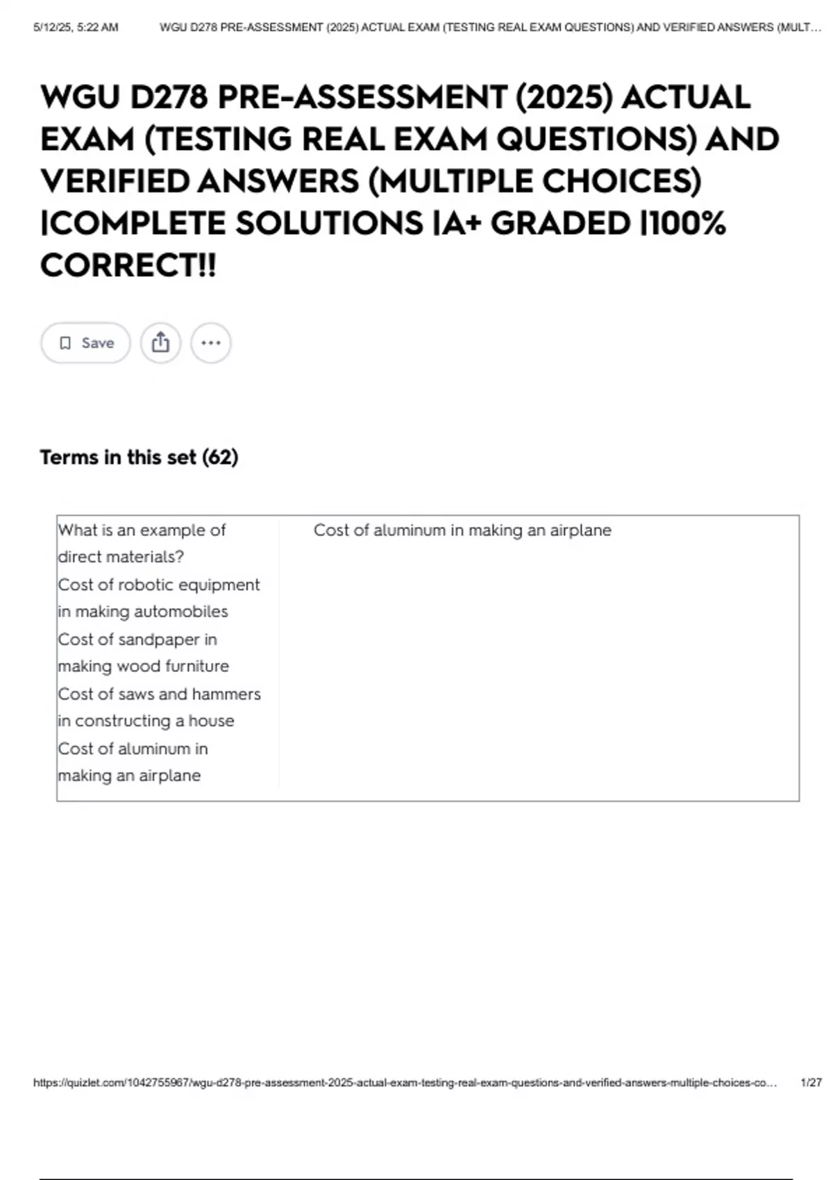 WGU D278 PRE-ASSESSMENT (2025) ACTUAL EXAM (TESTING REAL EXAM QUESTIONS ...
