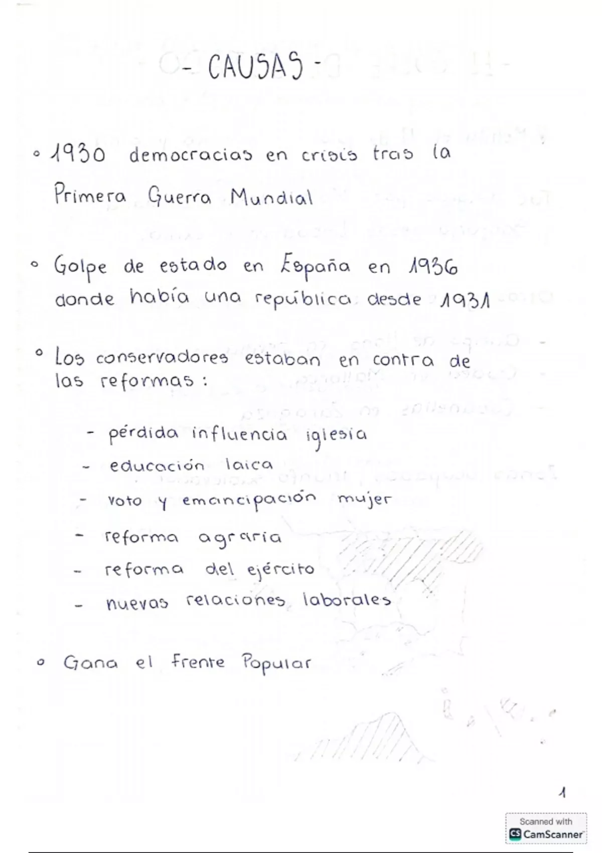 Sumario La guerra civil Española/ Spanish Civil War - Historia - Stuvia ES