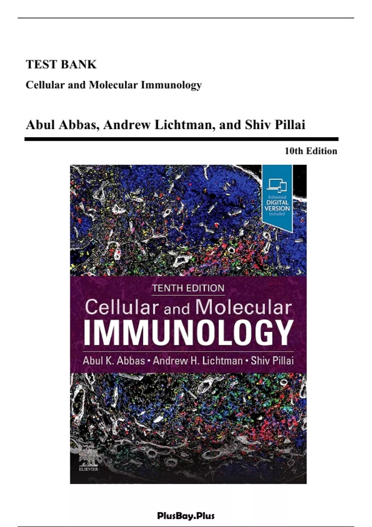 Test Bank for Cellular and Molecular Immunology 10th Edition by Abbas ...