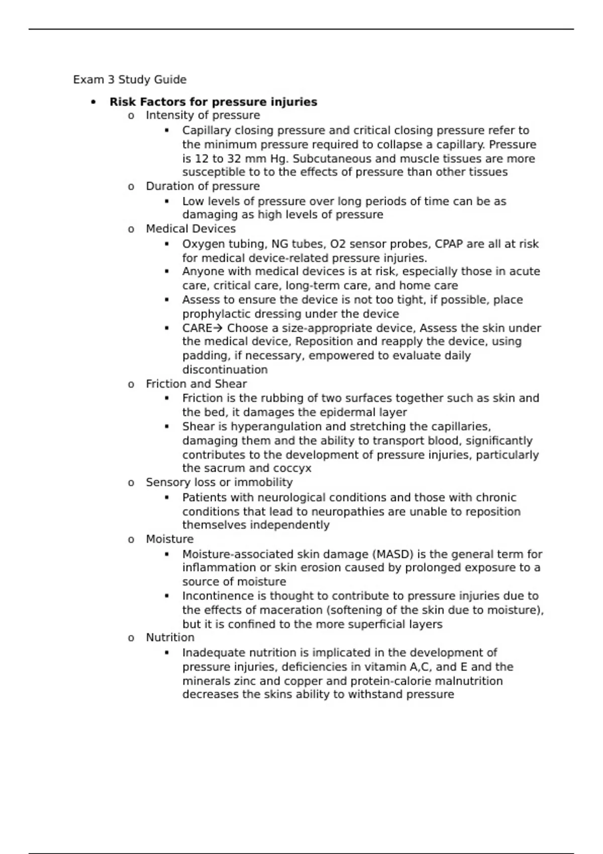 NUR3160 Exam 3 Review Galen College of Nursing 2025 - NUR3160 - Stuvia US