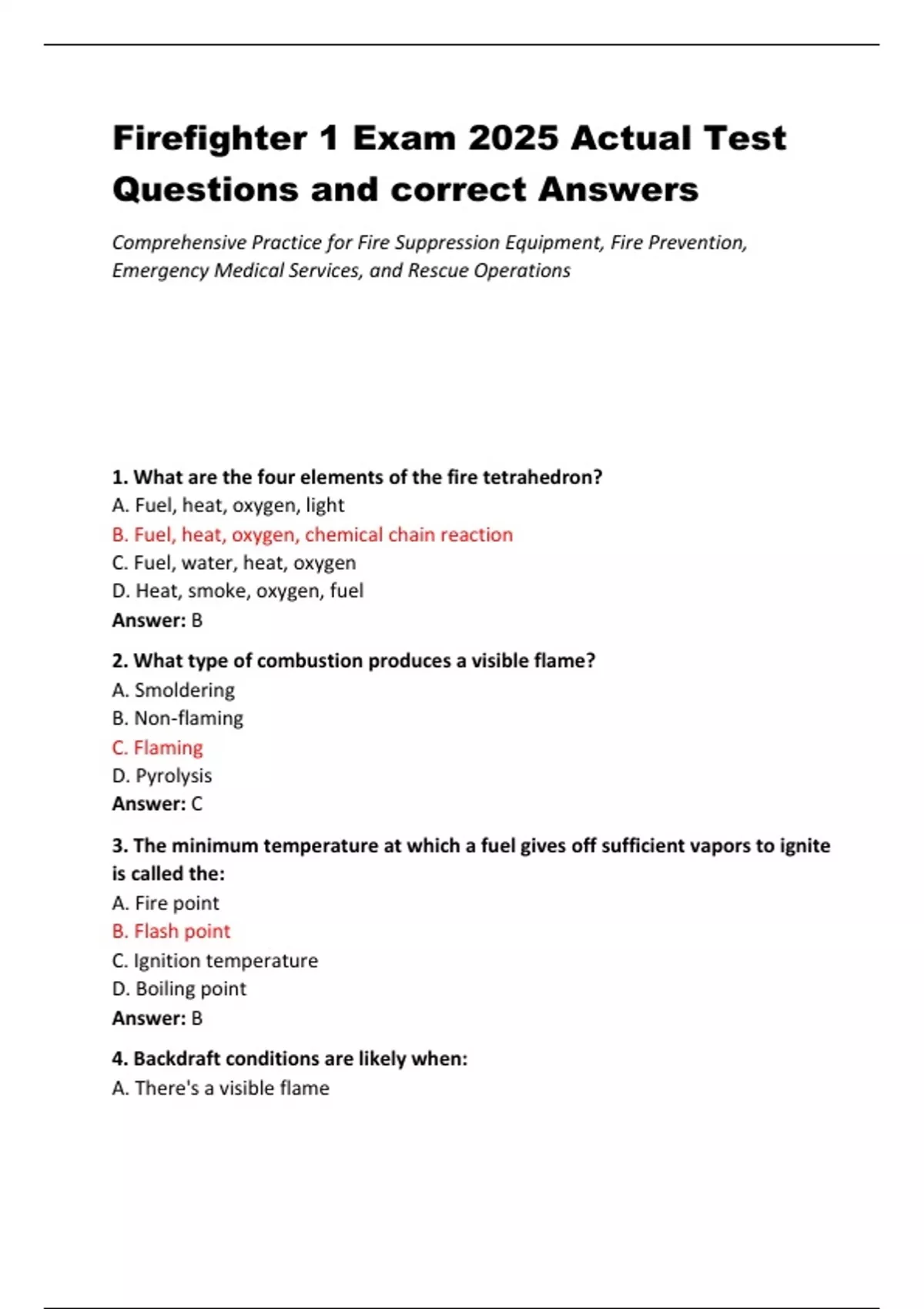 Firefighter 1 Firefighter I Fire Fighter 2 Firefighter II Fire Fighter ...