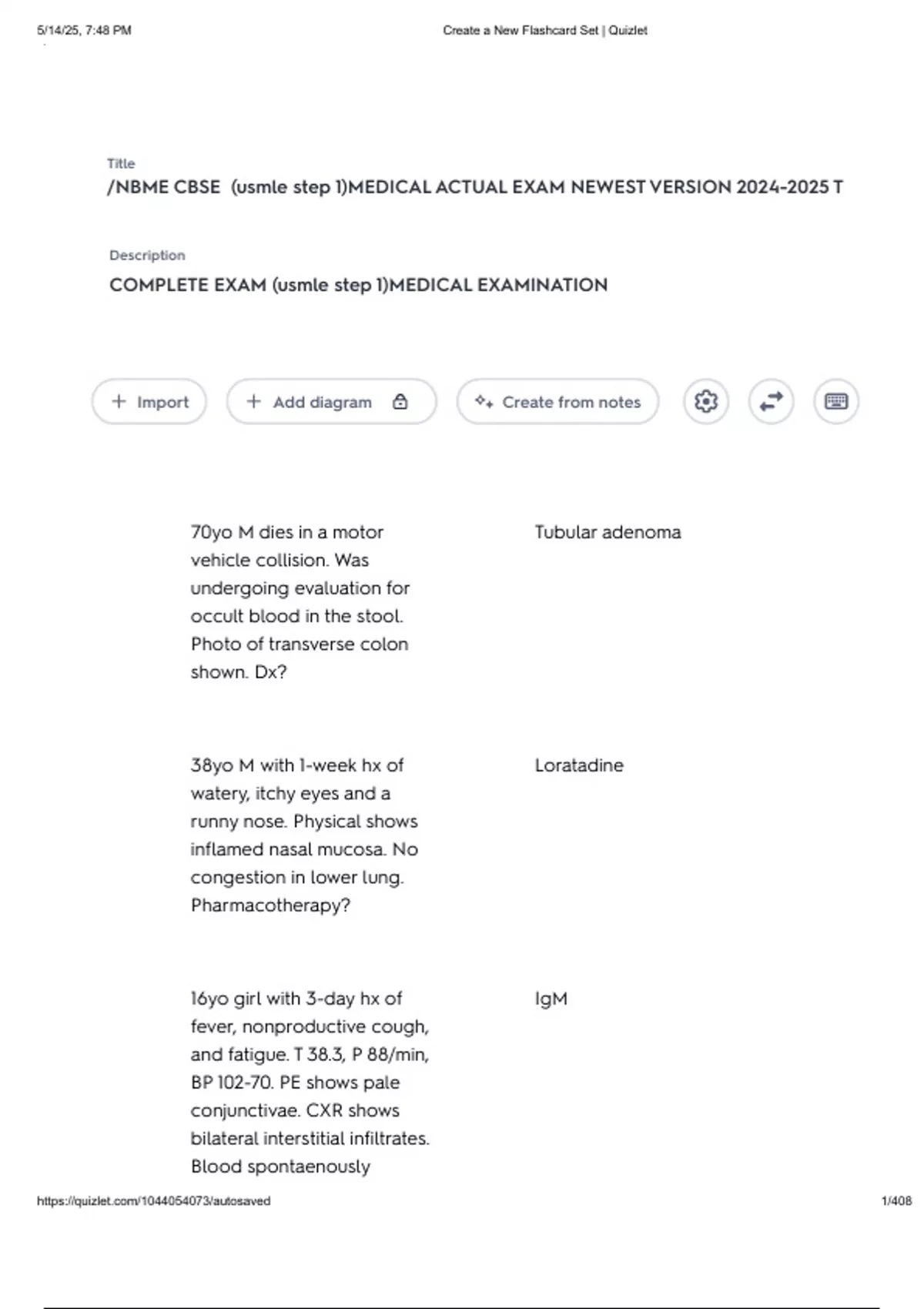 NBME CBSE (usmle step 1)MEDICAL ACTUAL EXAM NEWESTVERSION T Description COMPLETE EXAM (usmle ...