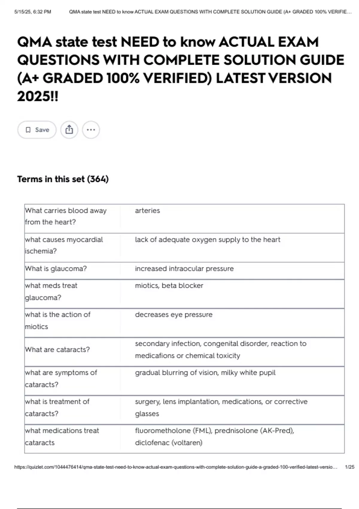 QMA state test NEED to know ACTUAL EXAM QUESTIONS WITH COMPLETE ...