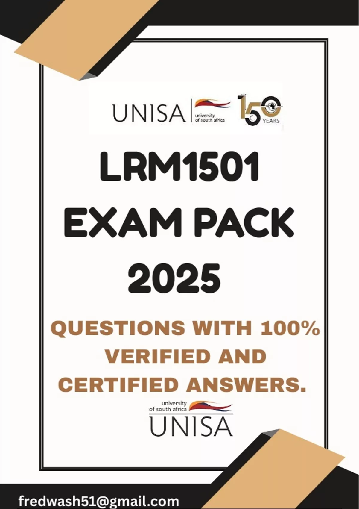 LRM1501 EXAM PACK 2025 (QUESTIONS & ANSWERS) - LRM1501 (LRM1501 ...