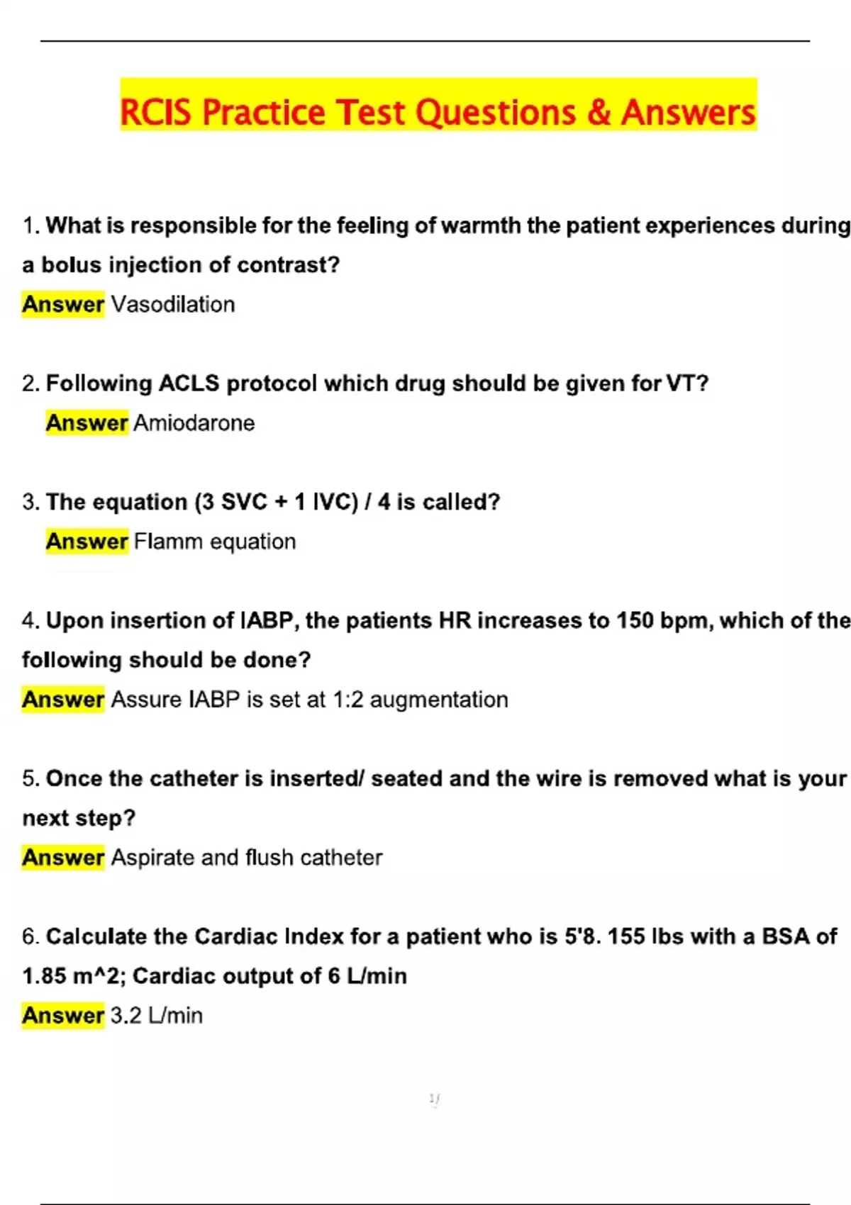 RCIS Practice Test Questions Actual 2025 Latest Questions & Answers ...