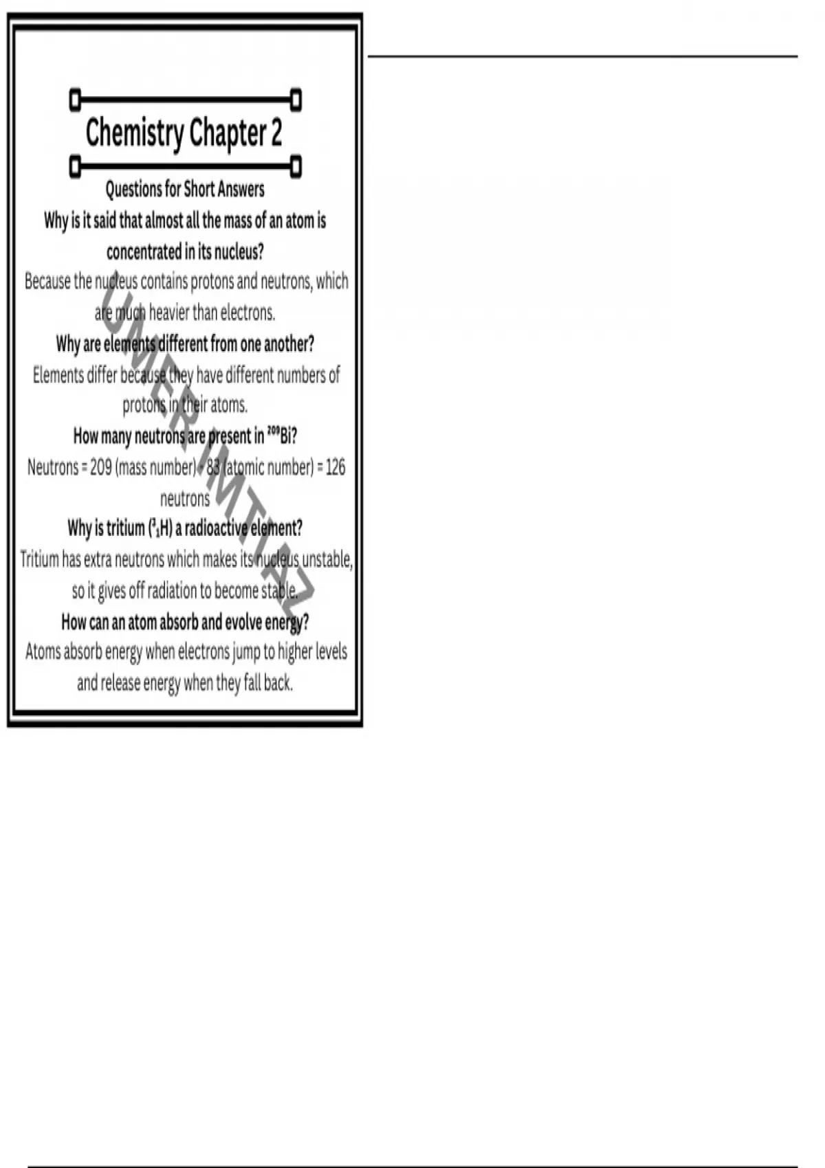 here is the chemistry notes for third year 9th grade - Chemistry ...