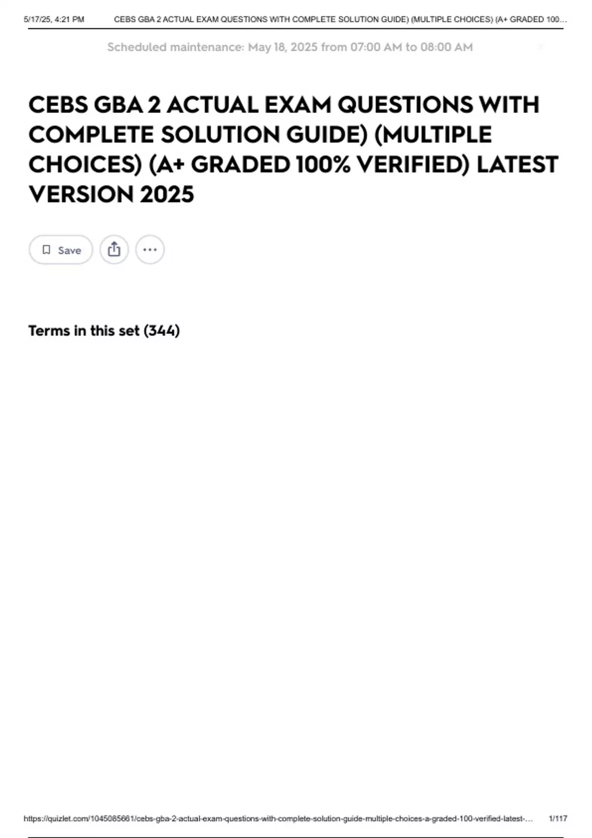 CEBS GBA 2 ACTUAL EXAM QUESTIONS WITH COMPLETE SOLUTION GUIDE) (MULTIPLE CHOICES) (A+ GRADED 100 ...