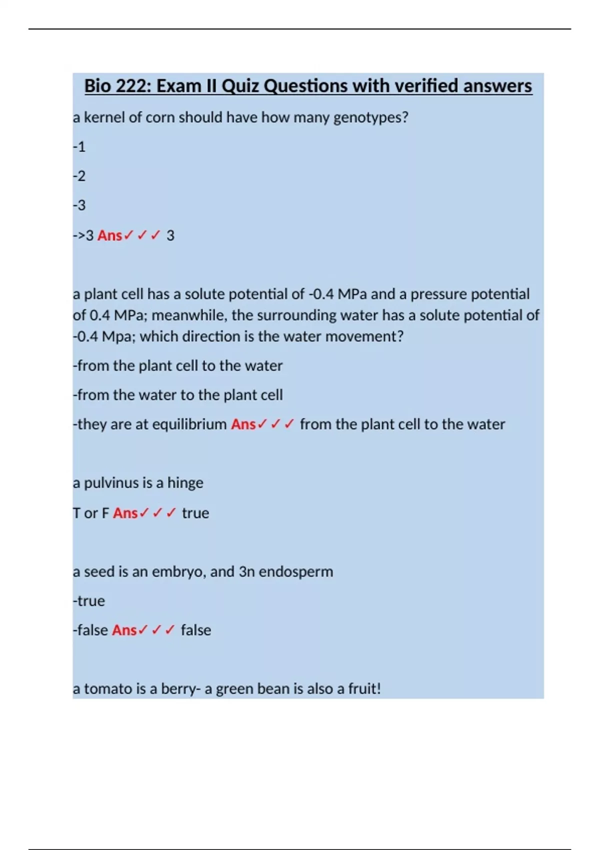 BIO 222 – Human Anatomy and Physiology II | Complete Study Bundle ...