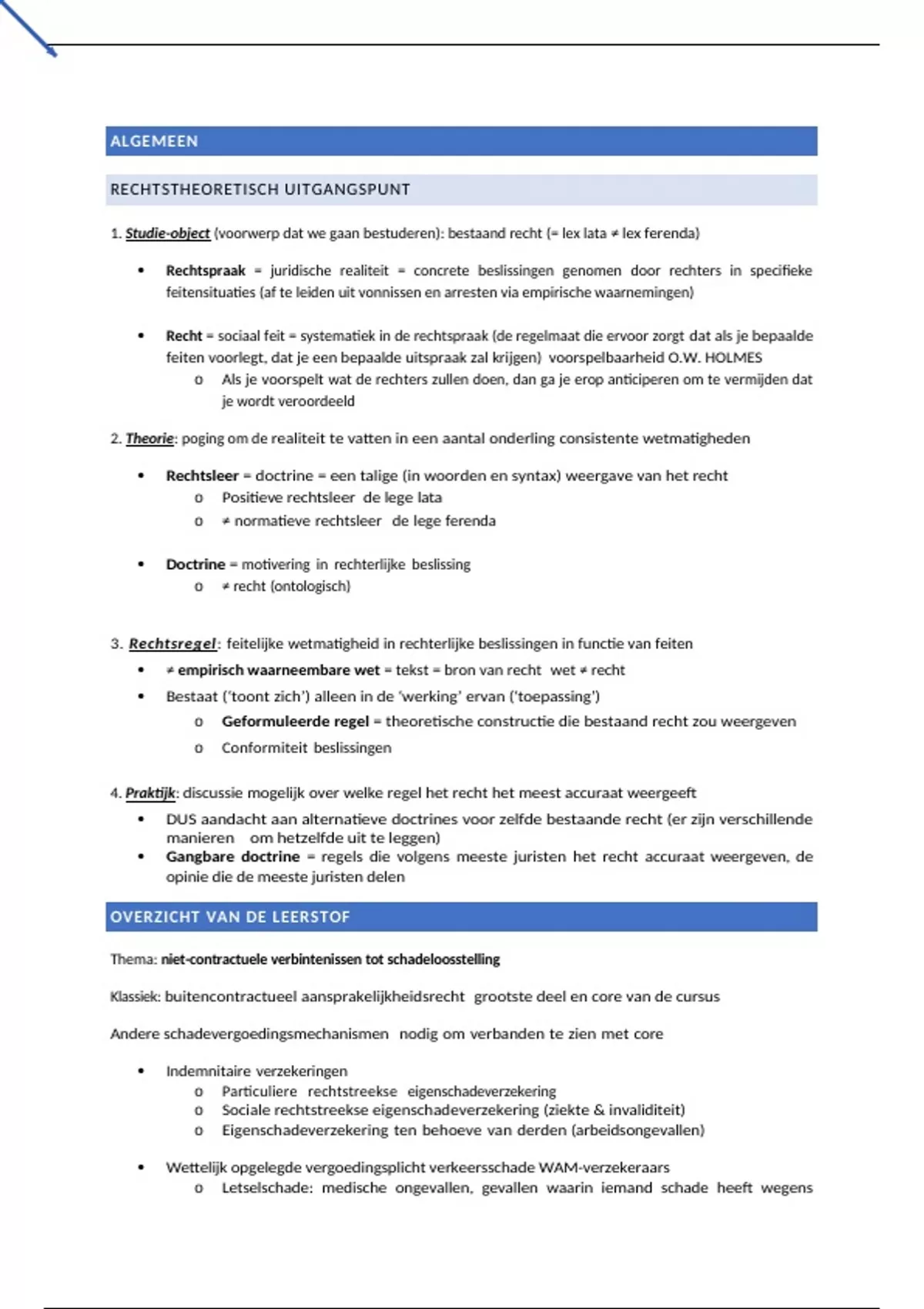 Samenvatting: schadevergoedingsrecht 2e Bach Rechten UGent ...