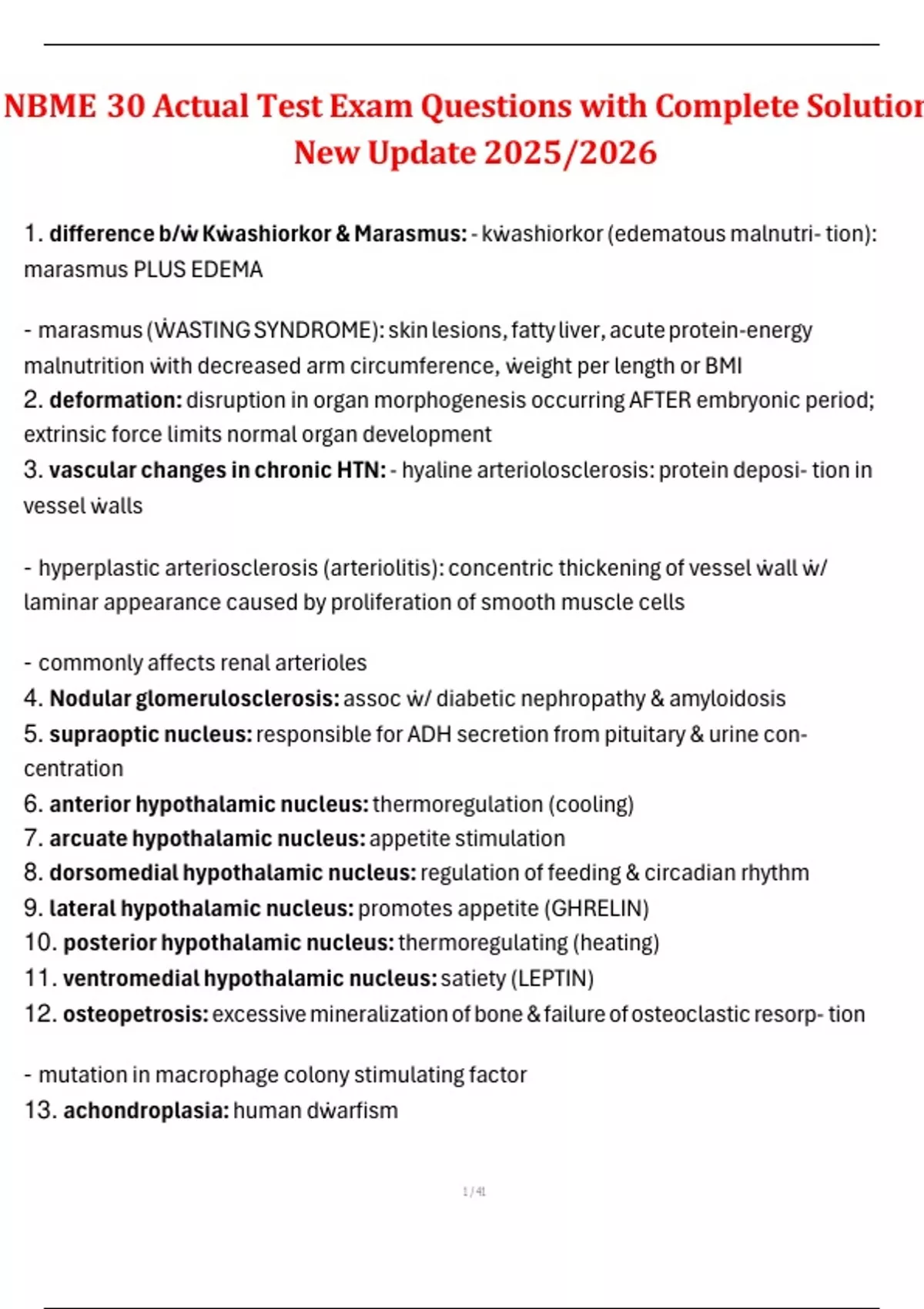 NBME 30 – Actual Test Exam Questions with Complete Solutions | New ...
