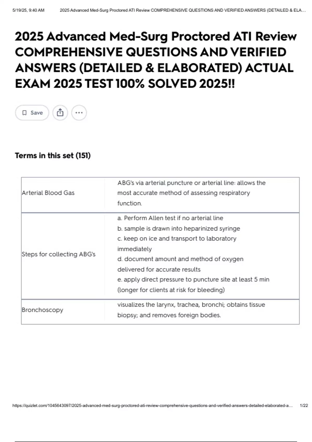2025 Advanced Med-Surg Proctored ATI Review COMPREHENSIVE QUESTIONS AND ...