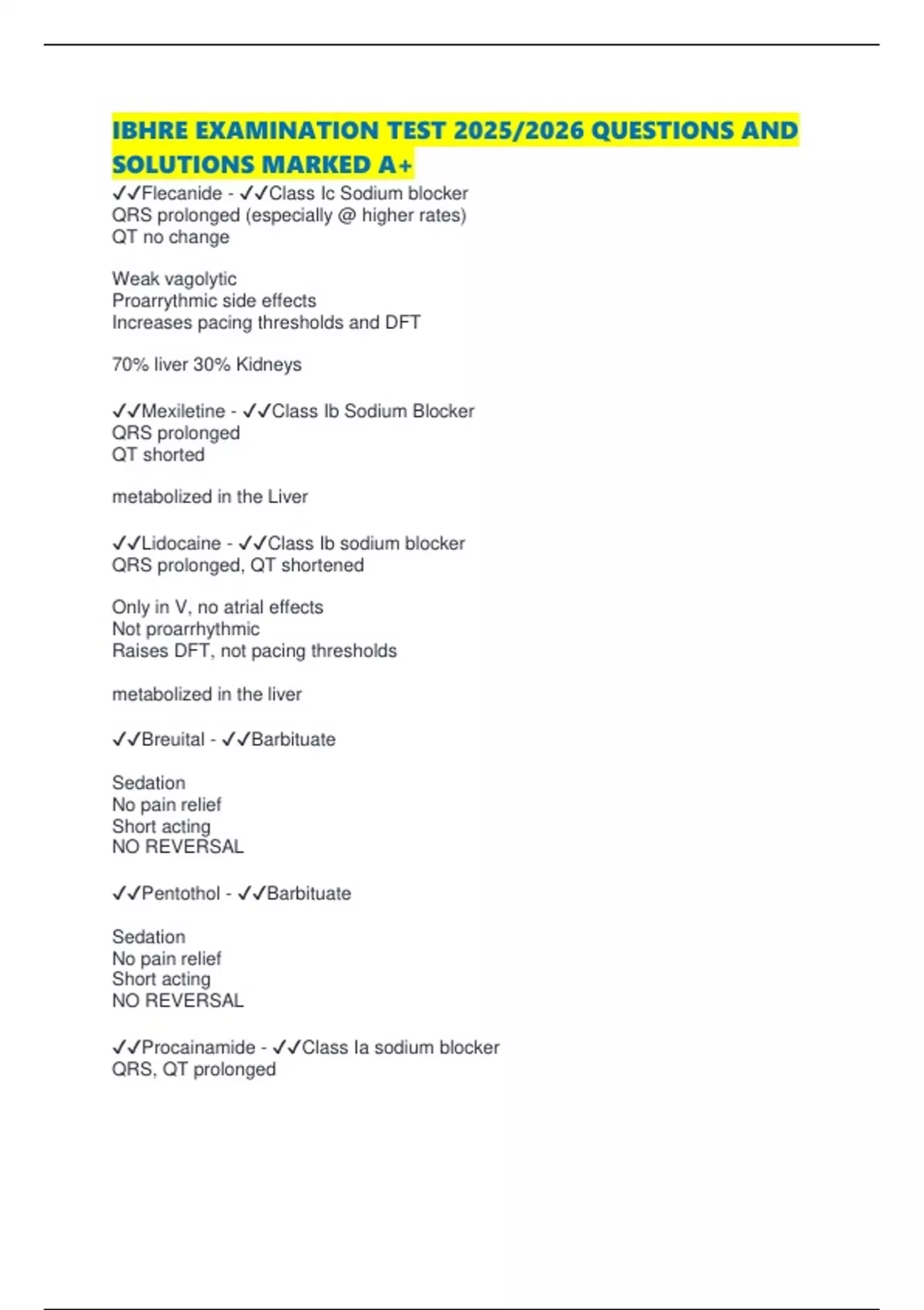 IBHRE EXAMINATION TEST 2025/2026 QUESTIONS AND SOLUTIONS MARKED A+ ...