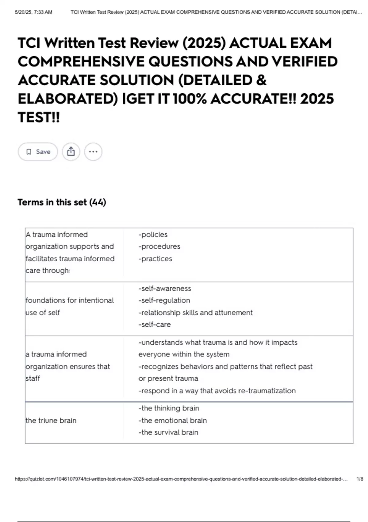 TCI Written Test Review (2025) ACTUAL EXAM COMPREHENSIVE QUESTIONS AND ...