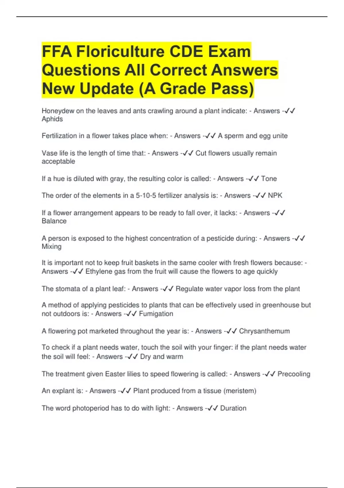 Bundle For CDE Exam Questions Correct Answers (A+ Pass) 2025 New Update ...