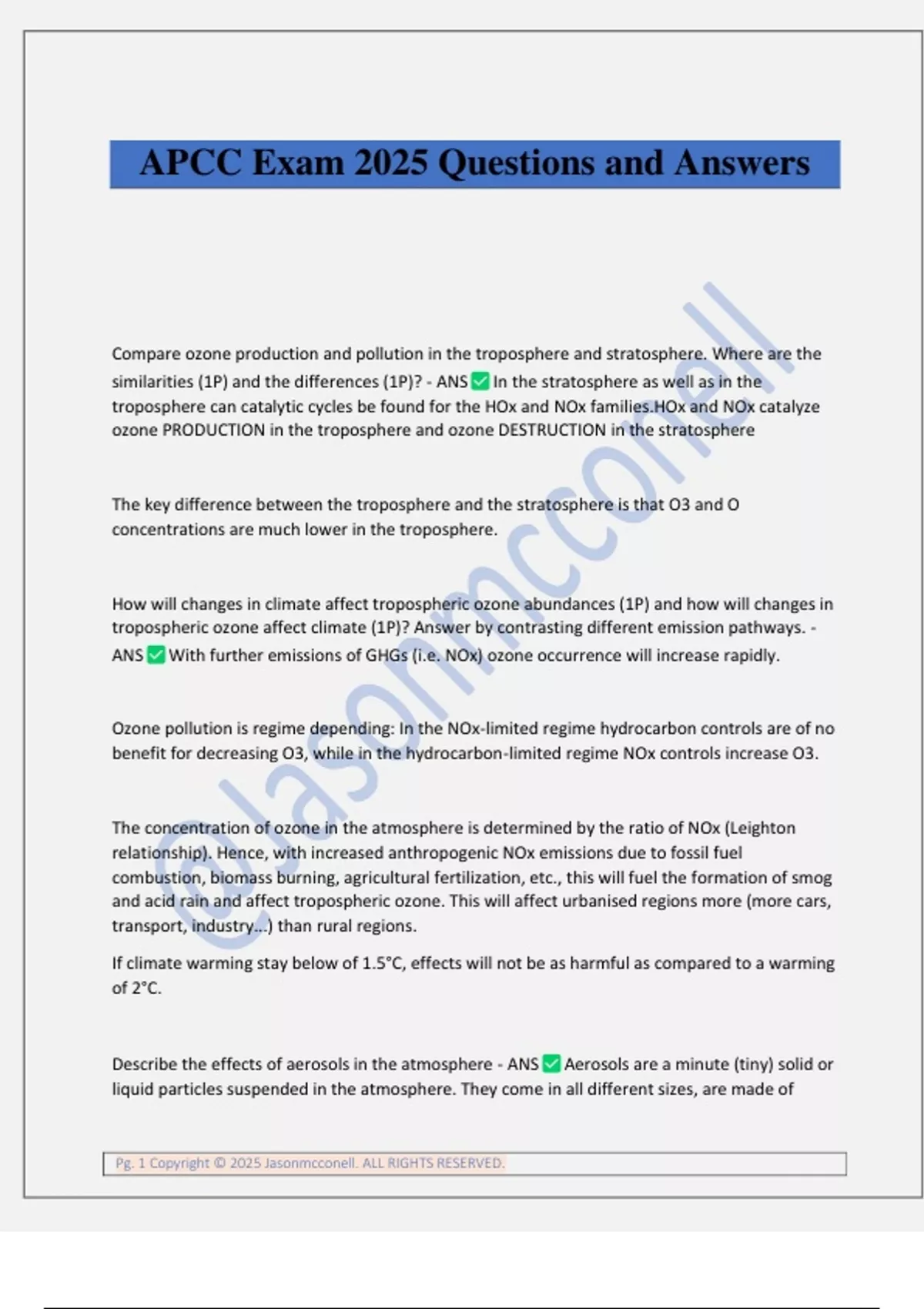 APCC Exam 2025 Questions and Answer - APCC - Stuvia US