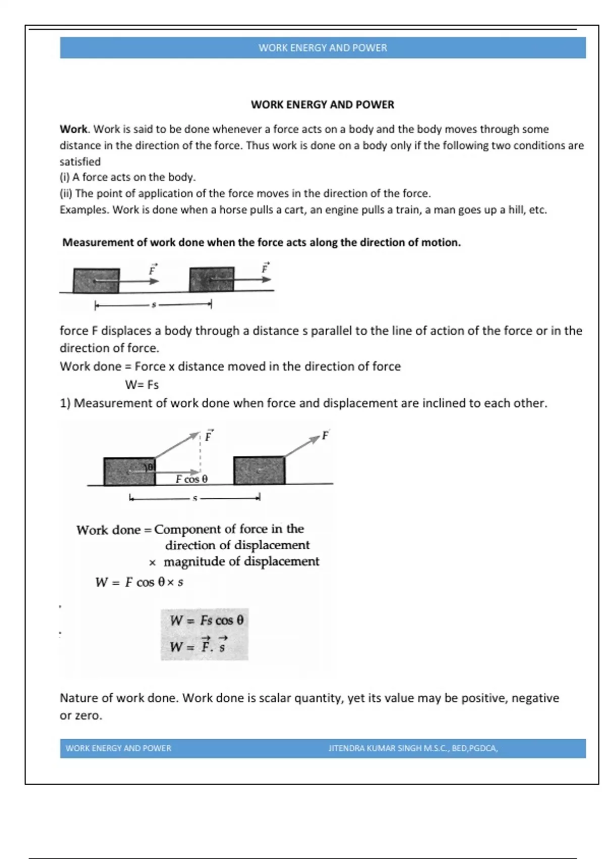 Physics notes ,class 11 Physics notes (detailed) - Physics - Stuvia US