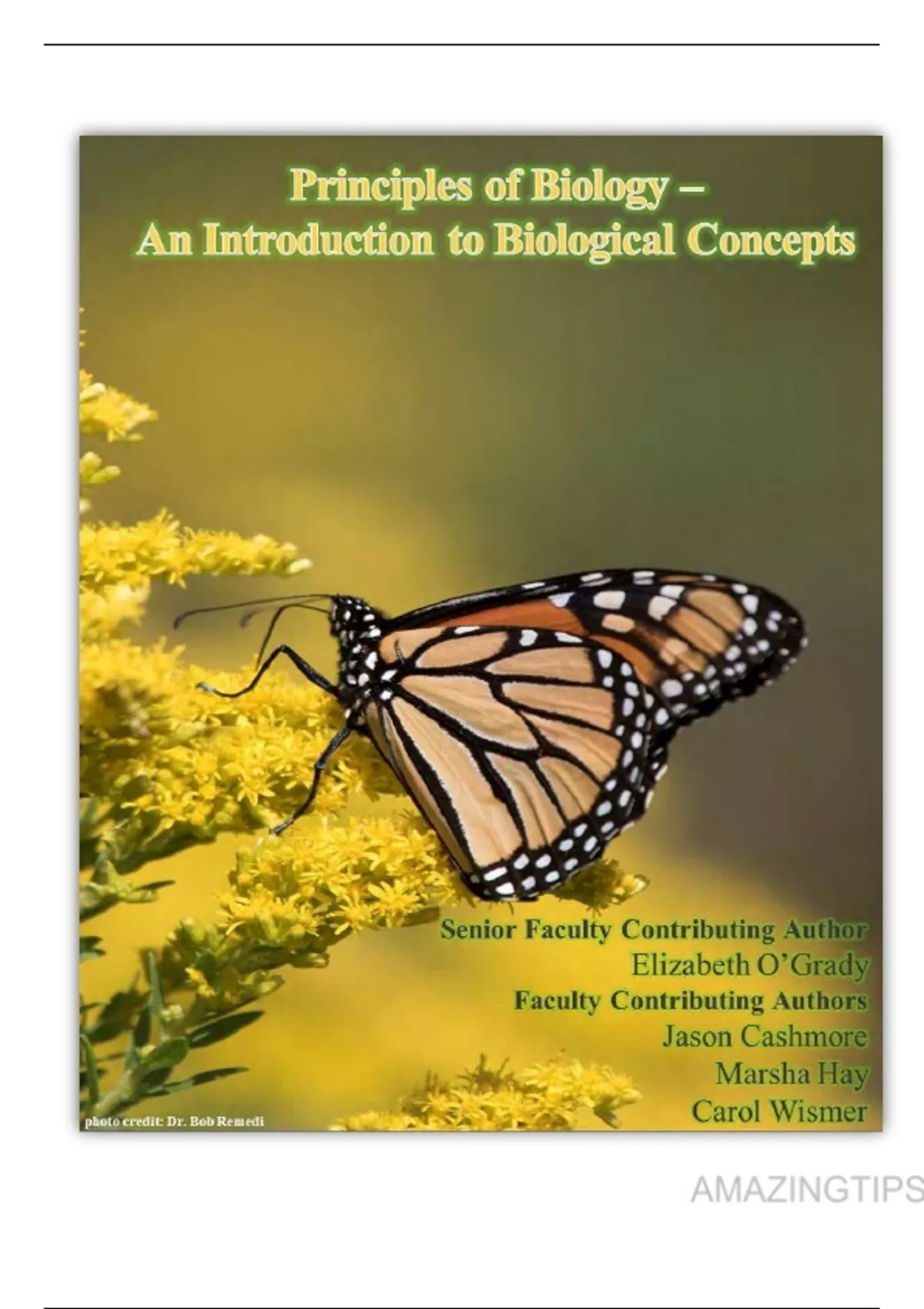 Principles of Biology – An Introduction to Biological Concepts ,Latest ...