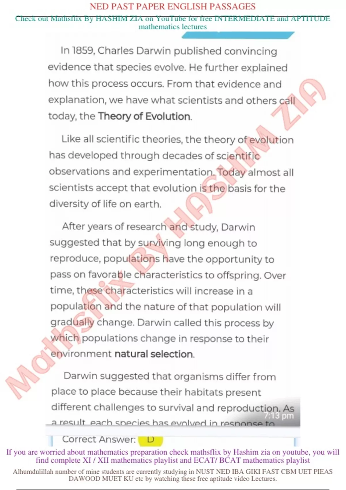 NED Past Paper - Intermediate Past Paper - Stuvia US
