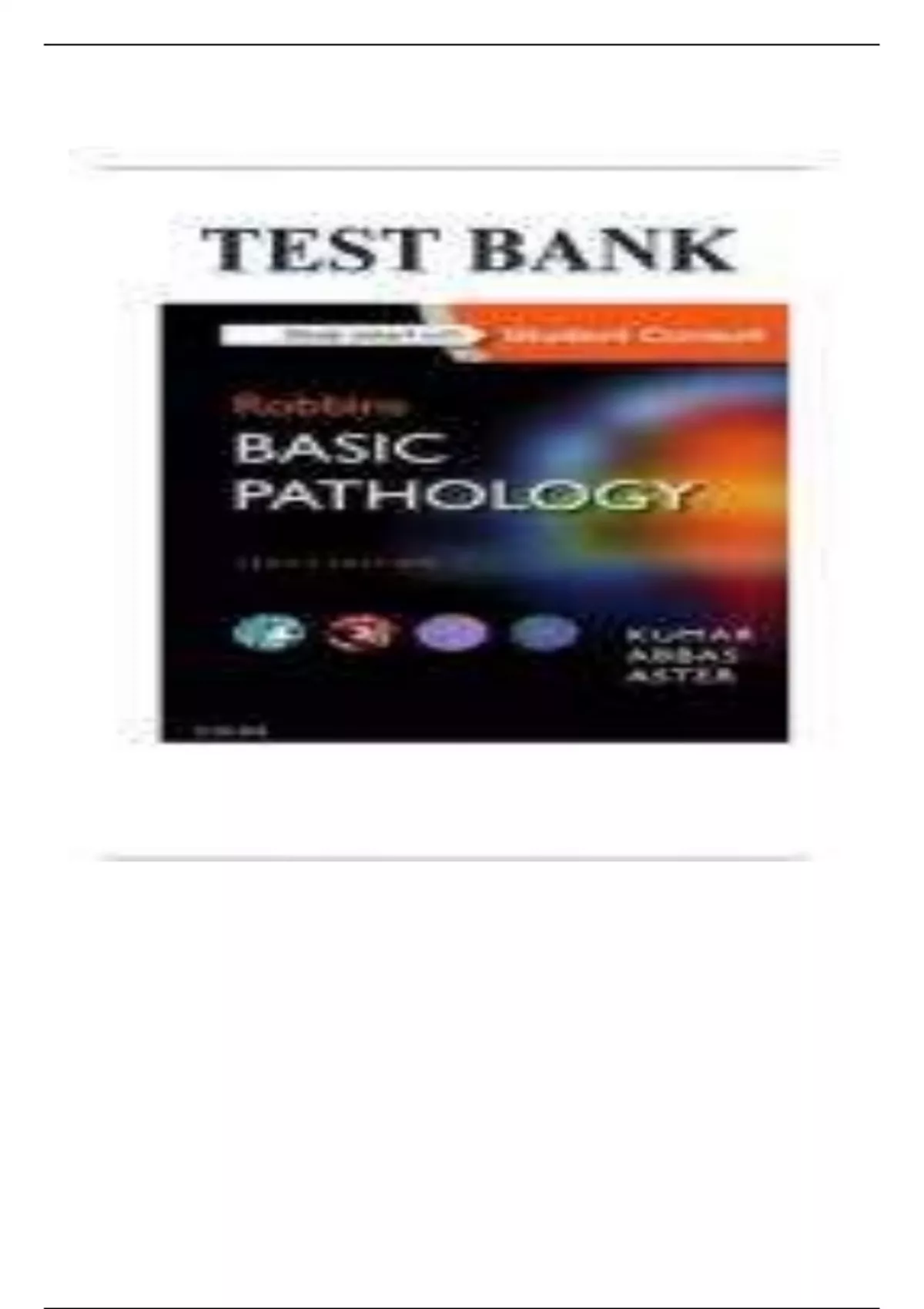 Test Bank for Robbins Basic Pathology 10th Edition by Vinay Kumar, Abul ...