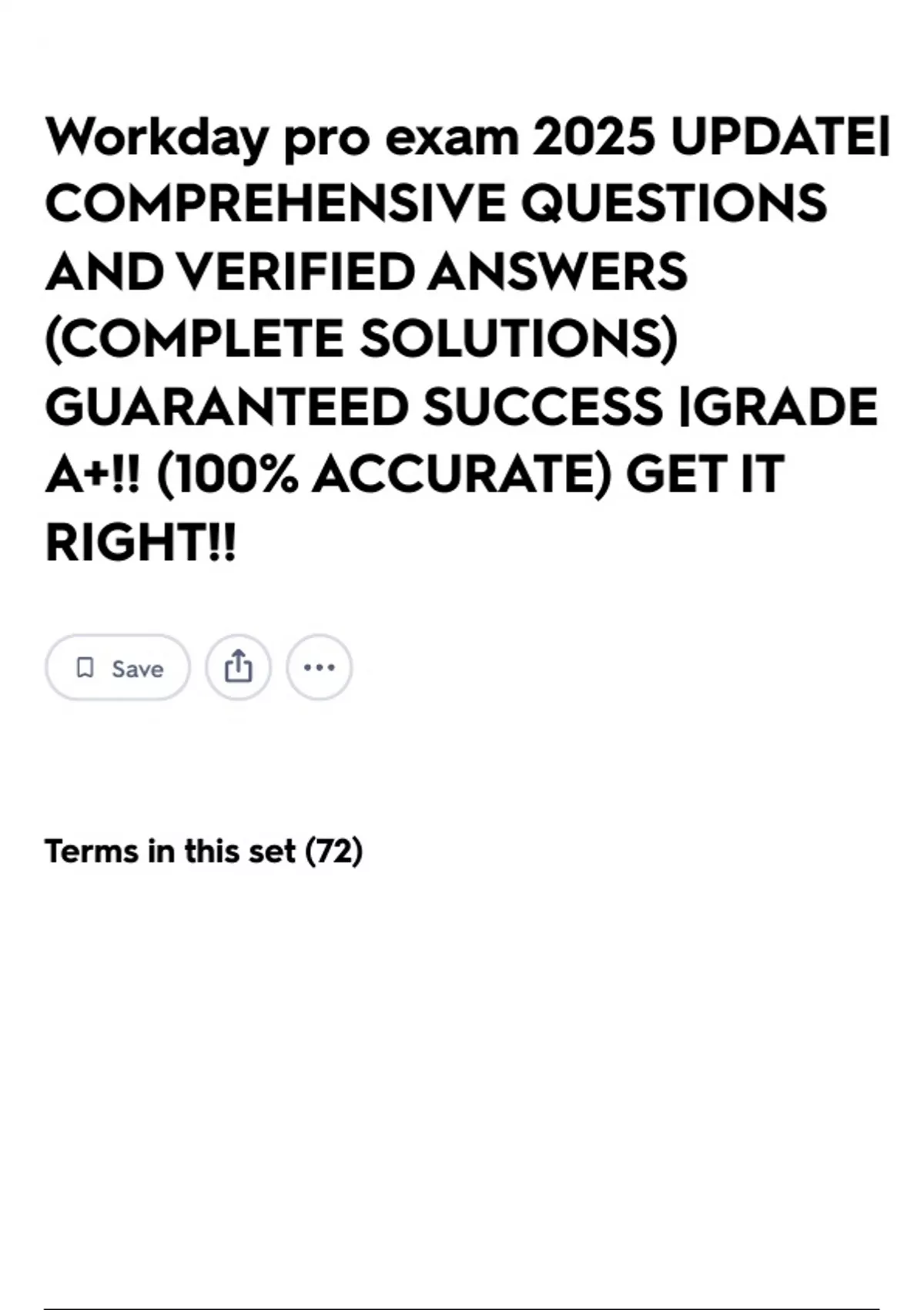 Workday pro exam 2025 UPDATE| COMPREHENSIVE QUESTIONS AND VERIFIED ...