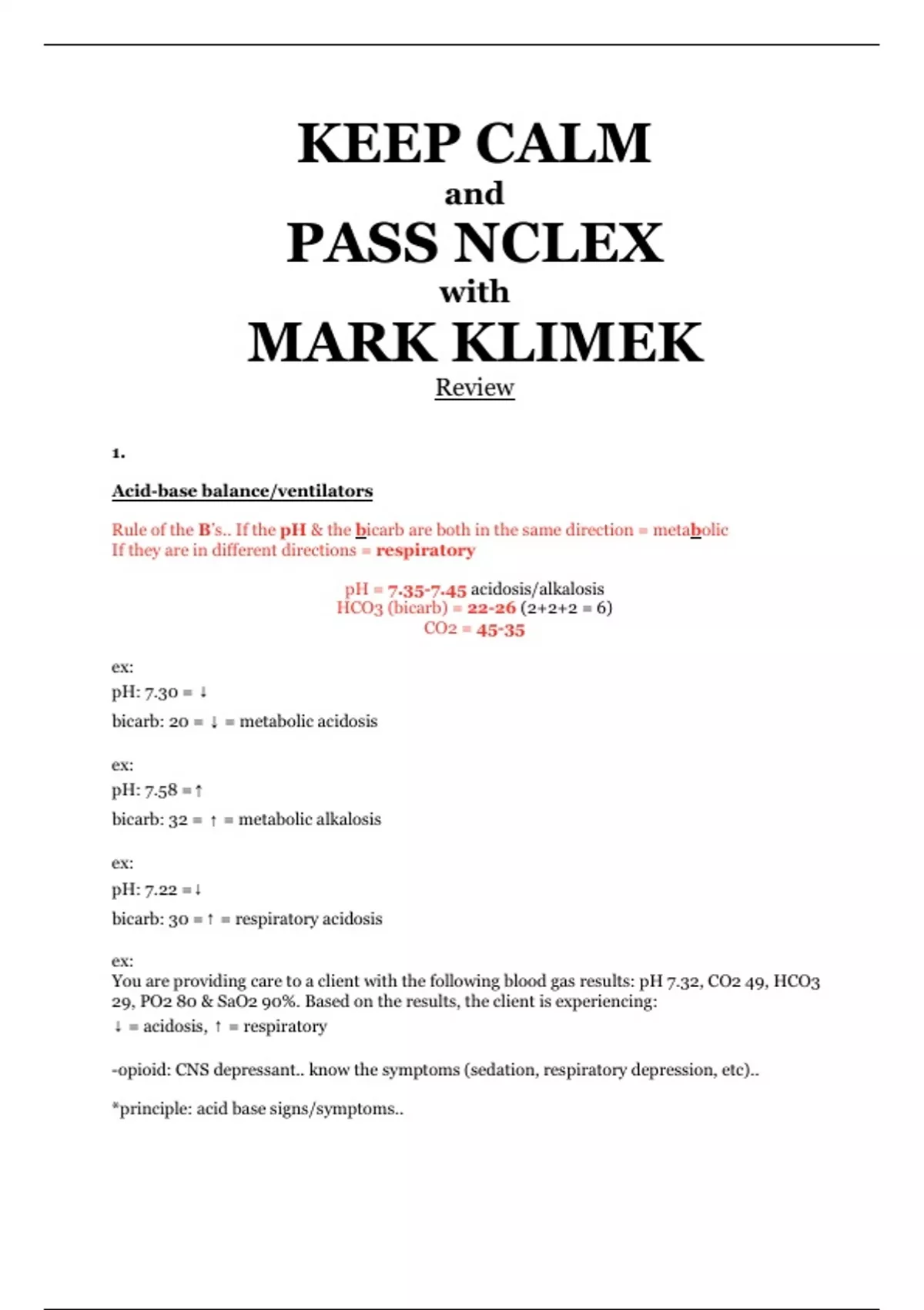 Klimek Reviews | Mark Klimek NCLEX Review - 2025 Edition - Nursing ...