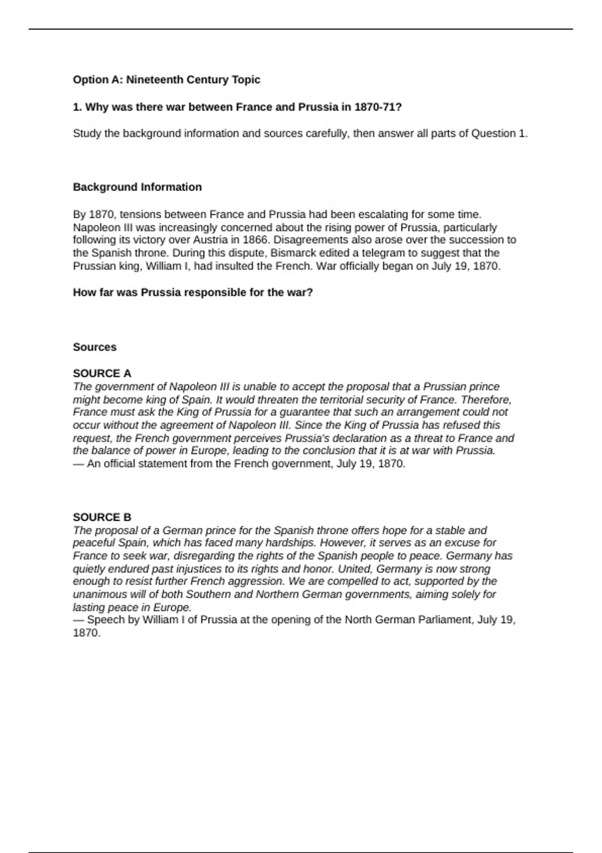 CIE IGCSE Hist Paper 2 2025 - Question Paper original - History - Stuvia UK