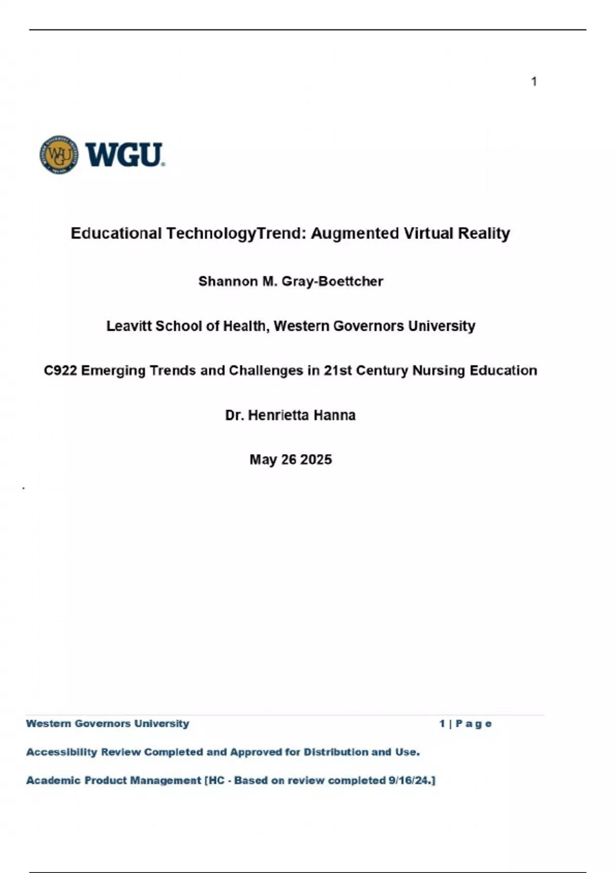 WGU C922 curriculum techology paper | 2025 Update with complete ...