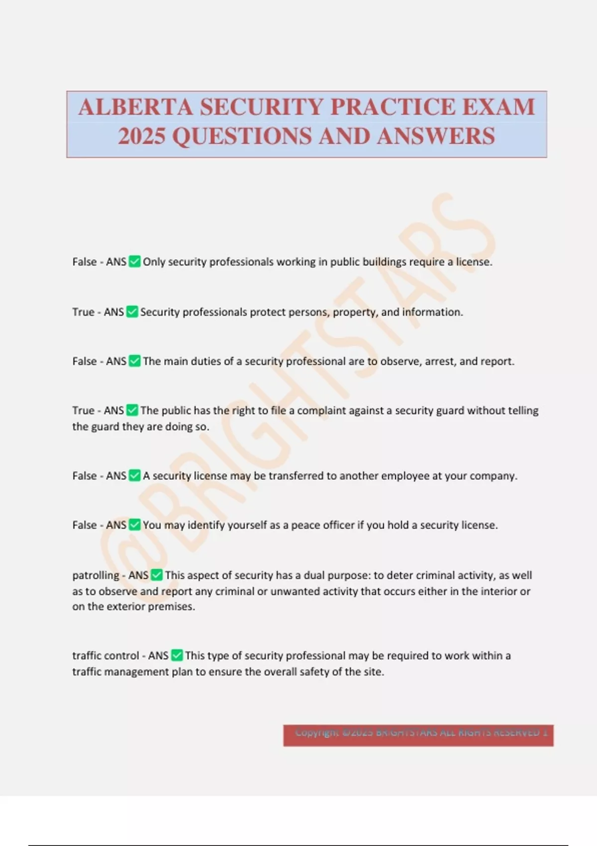 ALBERTA SECURITY PRACTICE EXAM 2025 QUESTIONS AND ANSWERS - SECURITY ...