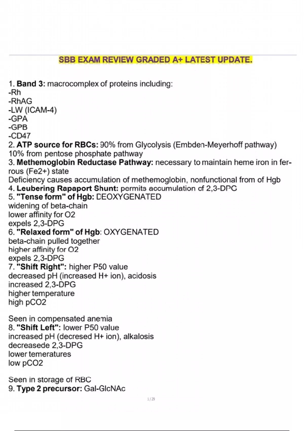 SBB EXAM REVIEW GRADED A+ LATEST UPDATE. - SBB - Stuvia US