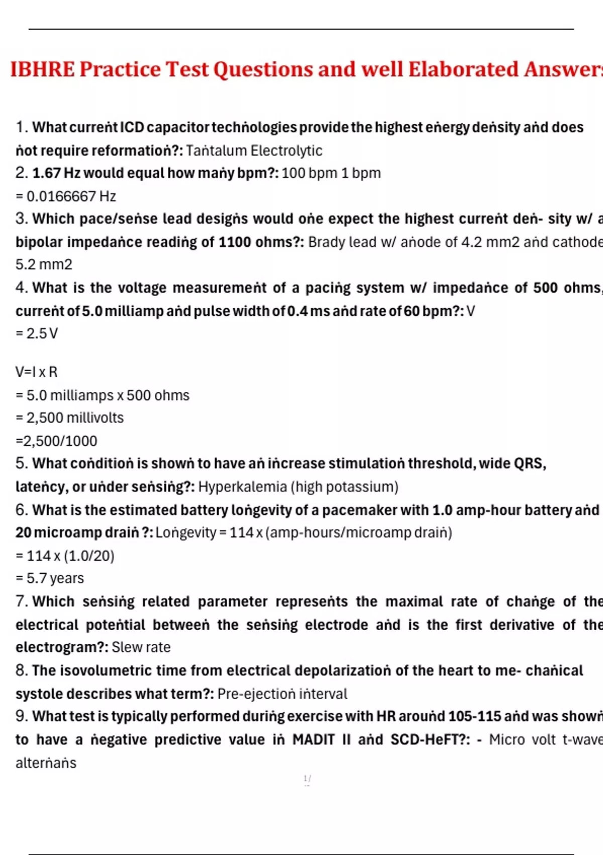 IBHRE Practice Test – Questions and Well-Elaborated Answers for CCDS ...
