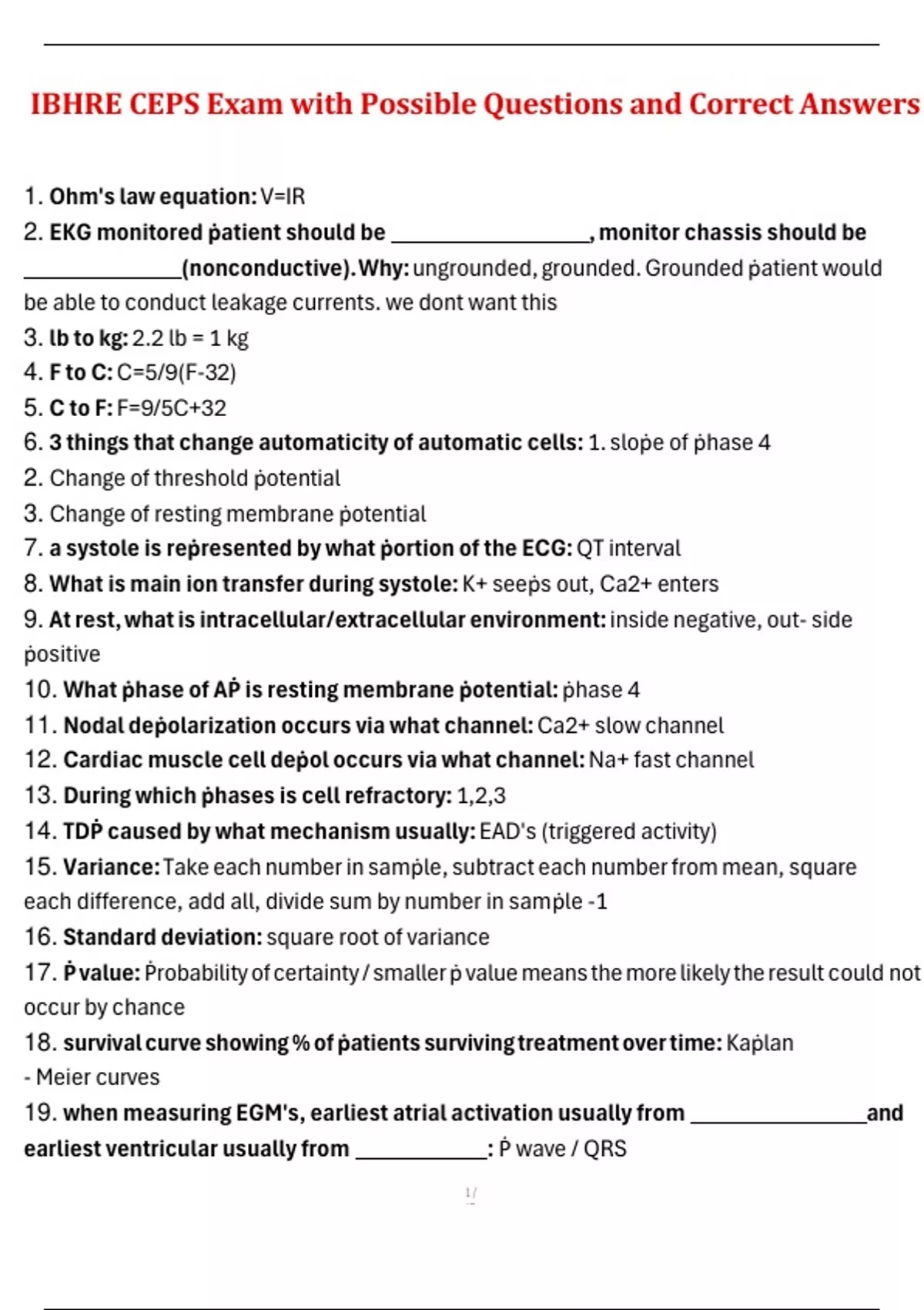 IBHRE CEPS Exam – Certified Electrophysiology Specialist (CEPS ...
