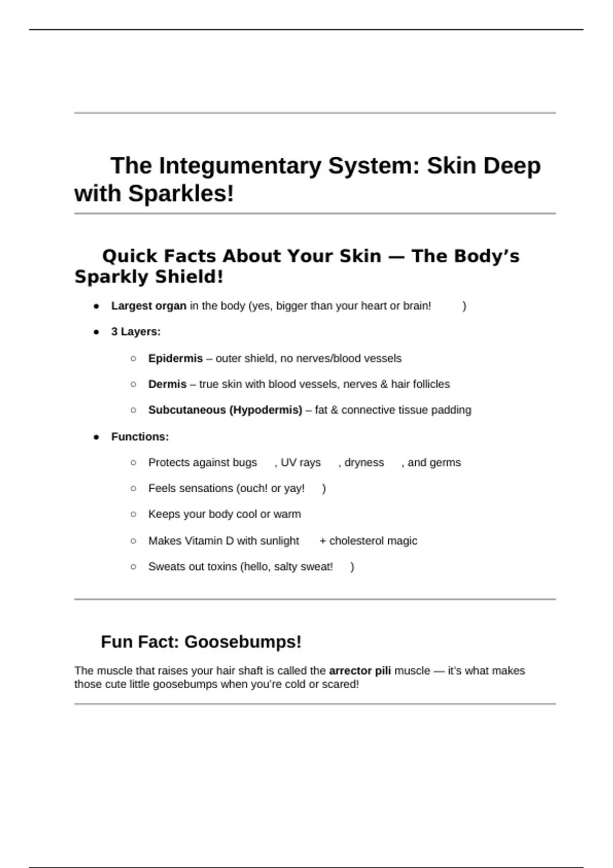 The integumentary system - HERZING UNIVERSITY MEDICAL SURGICAL NURSING ...