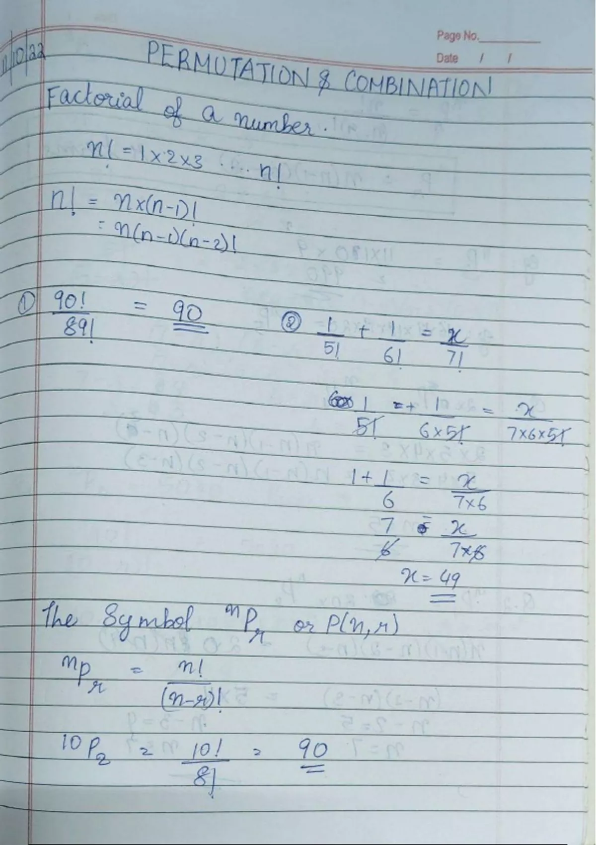 Class 11: Mastering Permutations and Combinations - Mathematics - Stuvia US