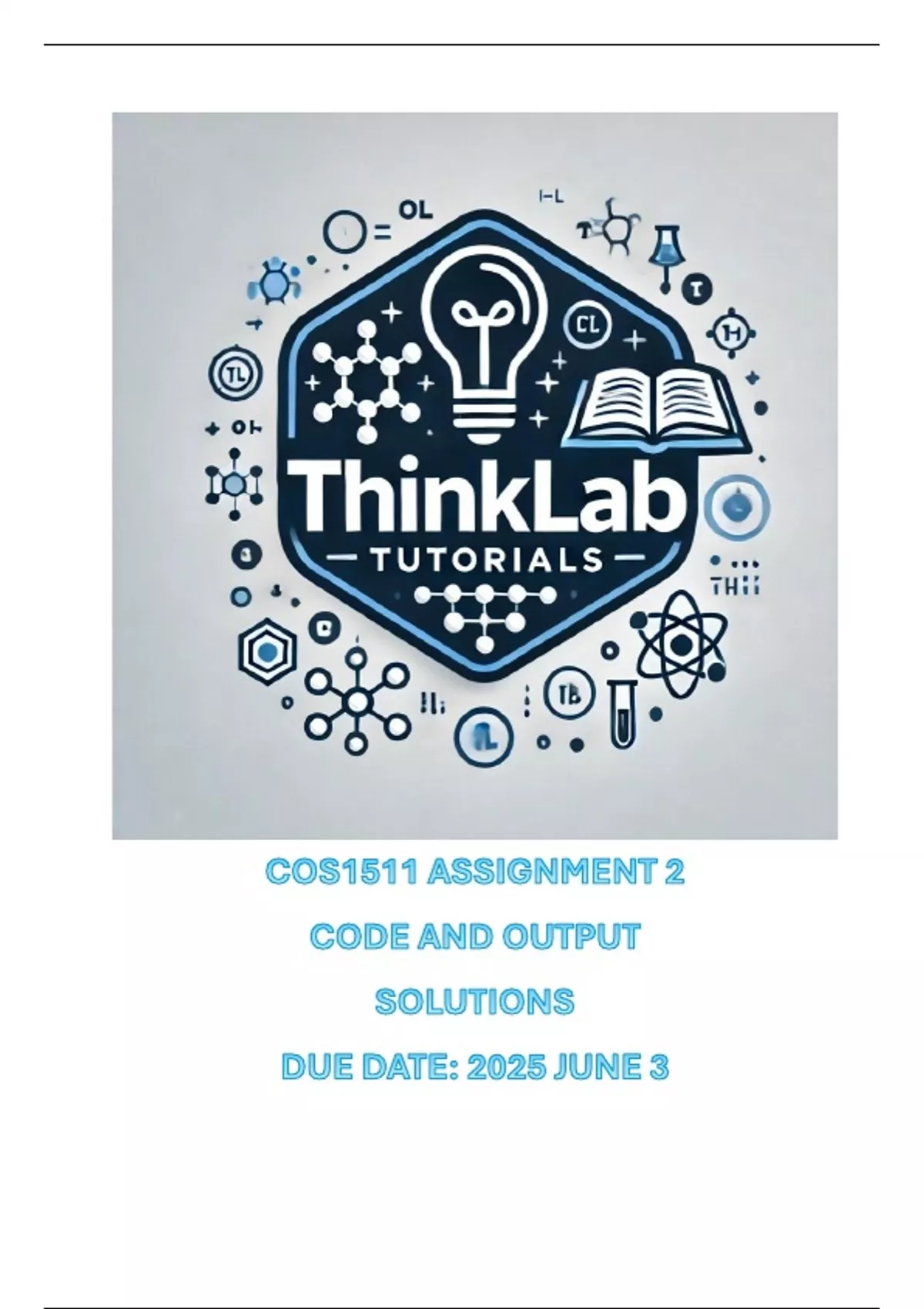 COS1511 Assignment 2 solutions 2025 - Introduction to Programming I (COS1511) - Stuvia SA