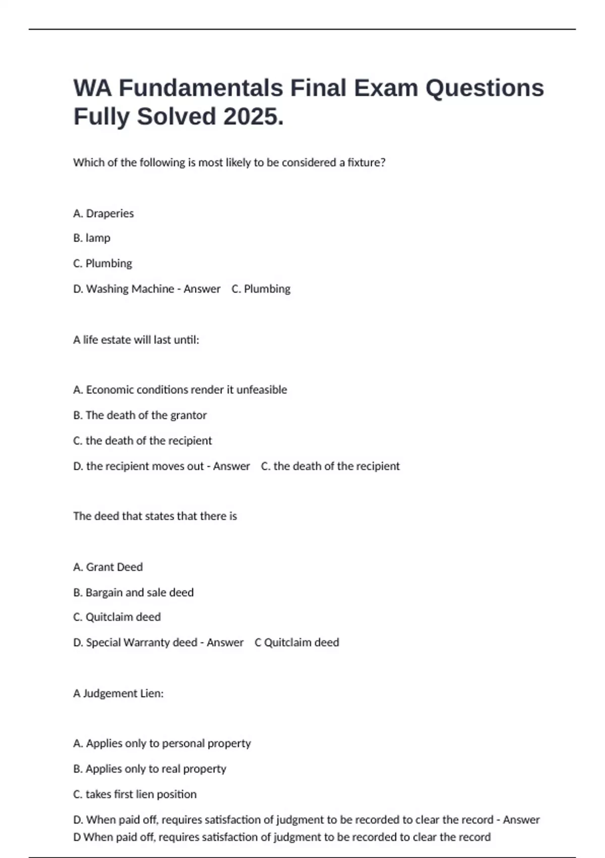 WA Fundamentals Final Exam Questions Fully Solved 2025. - Rockwell Real ...