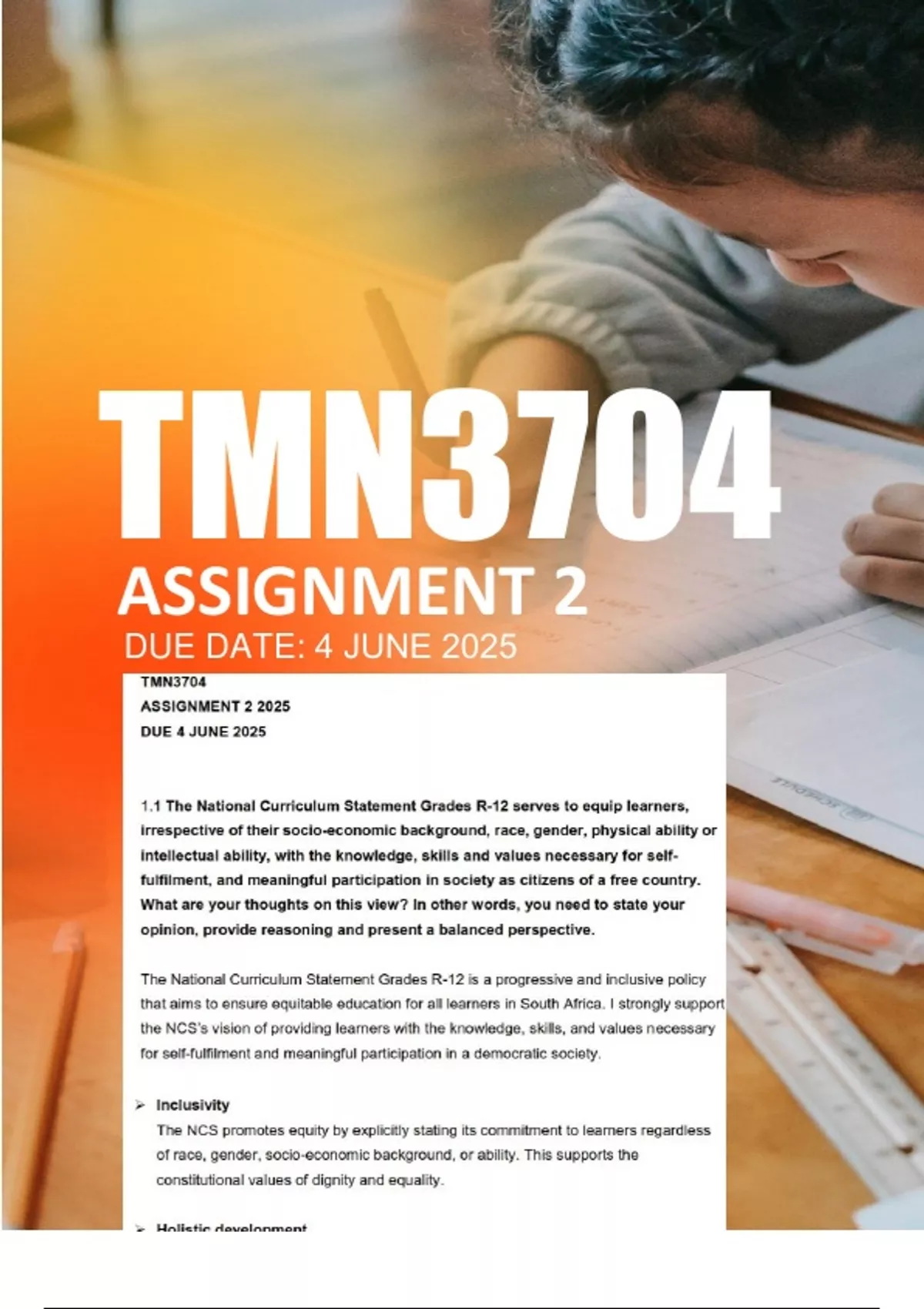 TMN3704 Assignment 2 2025 ANSWERS - Due 4 June 2025 - Teaching ...