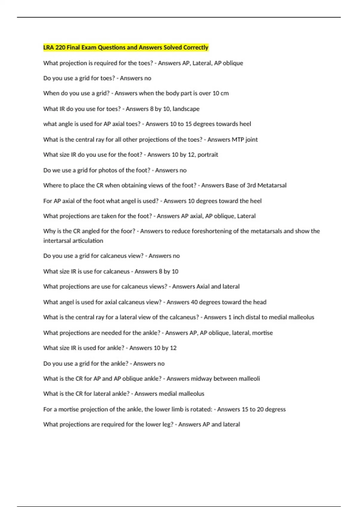 LRA 220 Final Exam Questions and Answers Solved Correctly - LRA 220 ...