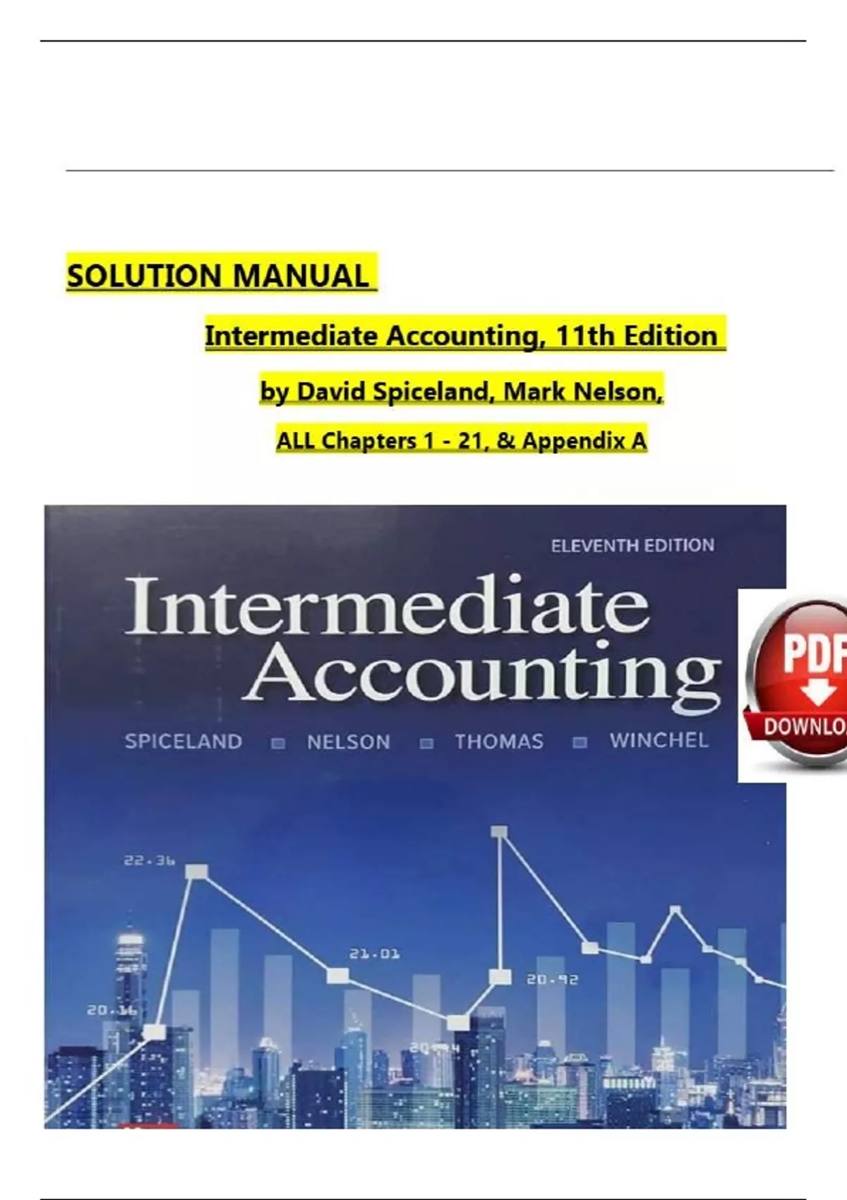 Solution Manual For Intermediate Accounting, 11th Edition by David ...