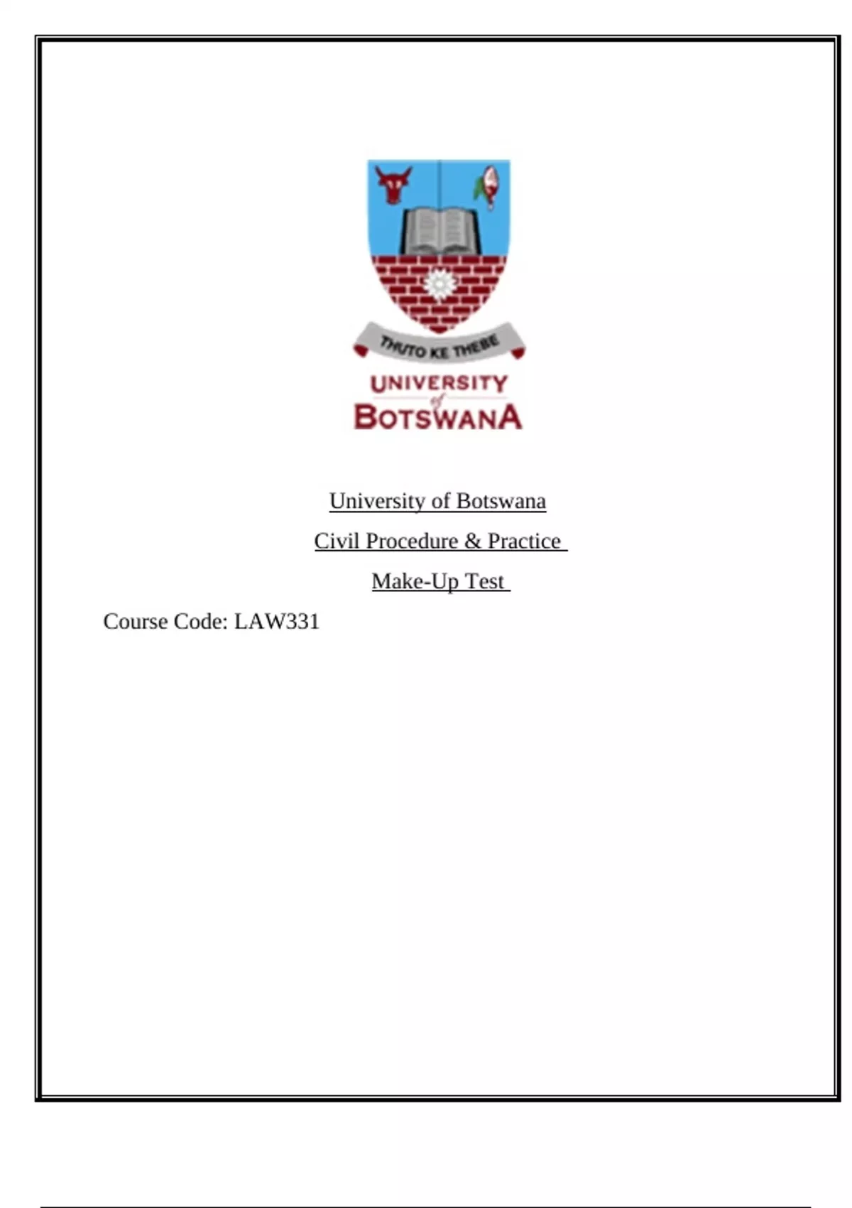 Civil procedure and practices of Botswana's law - Civil procedure and ...