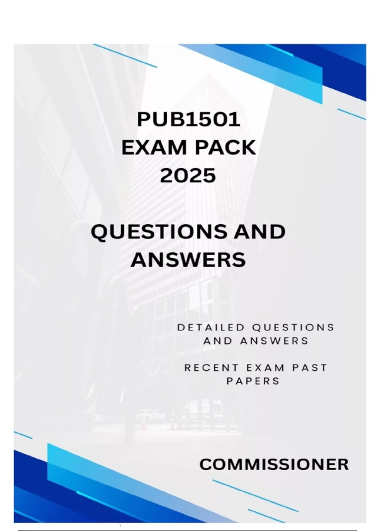 PUB1501 EXAM PACK 2025 - DETAILED QUESTIONS AND ANSWERS - PUB1501 EXAM ...
