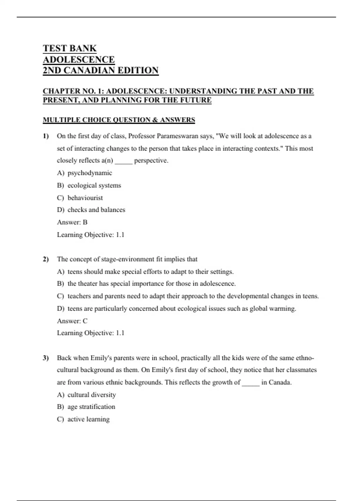 Adolescence, Canadian Edition – 2nd Edition (Ian McMahan & Susan ...